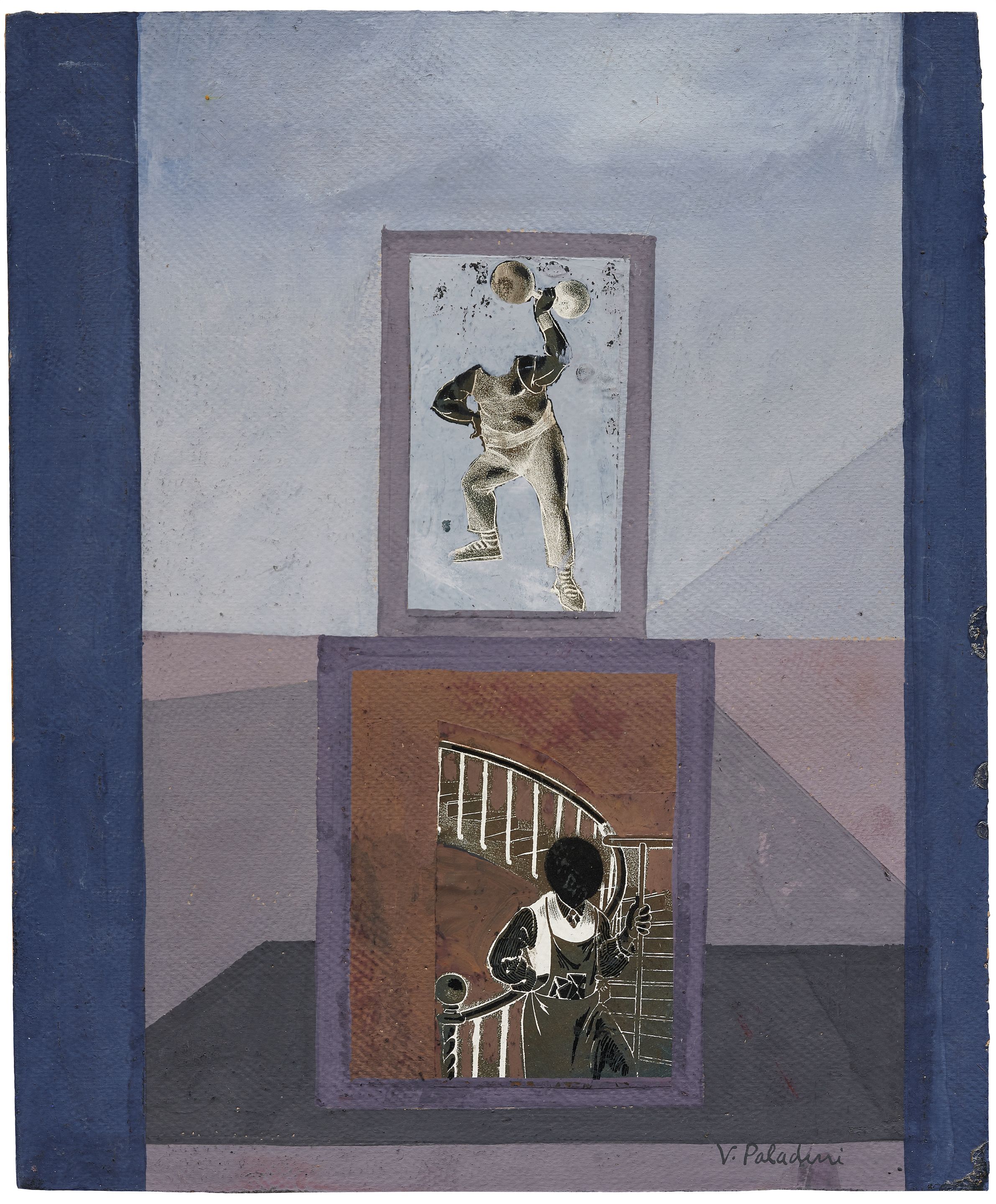 Bonhams : VINICIO PALADINI (1902-1971) Collage di figure, circa 1920