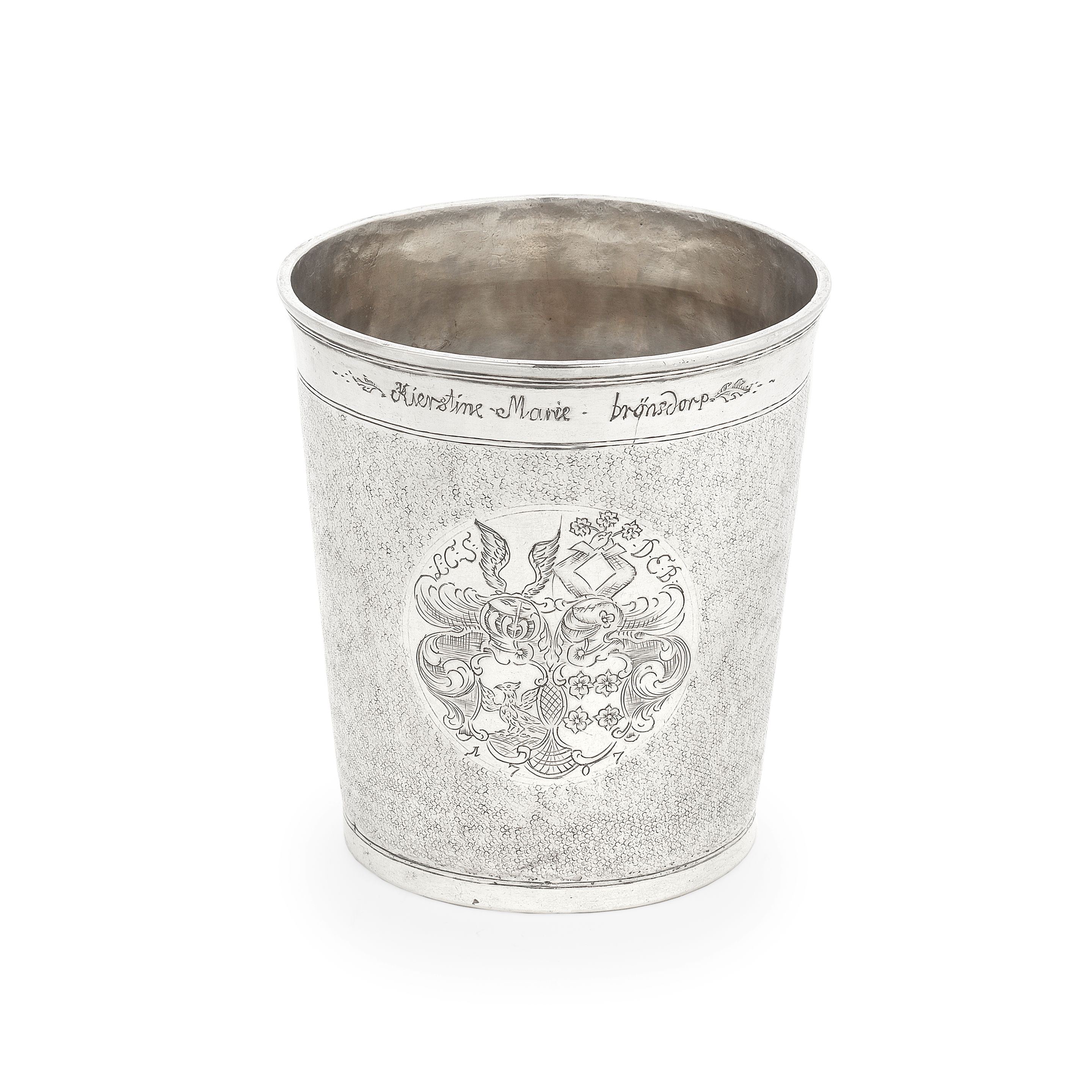 Bonhams : A Danish silver beaker unmarked, late 17th century