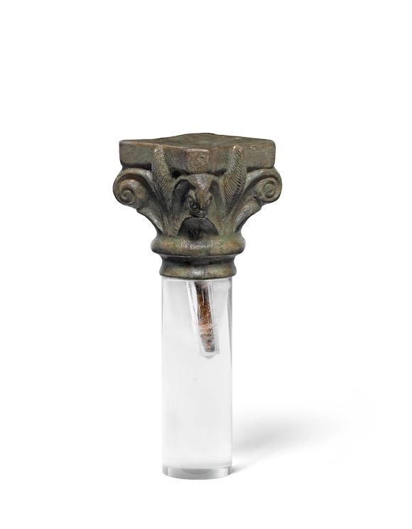 Bonhams : A small Late Roman bronze column capital