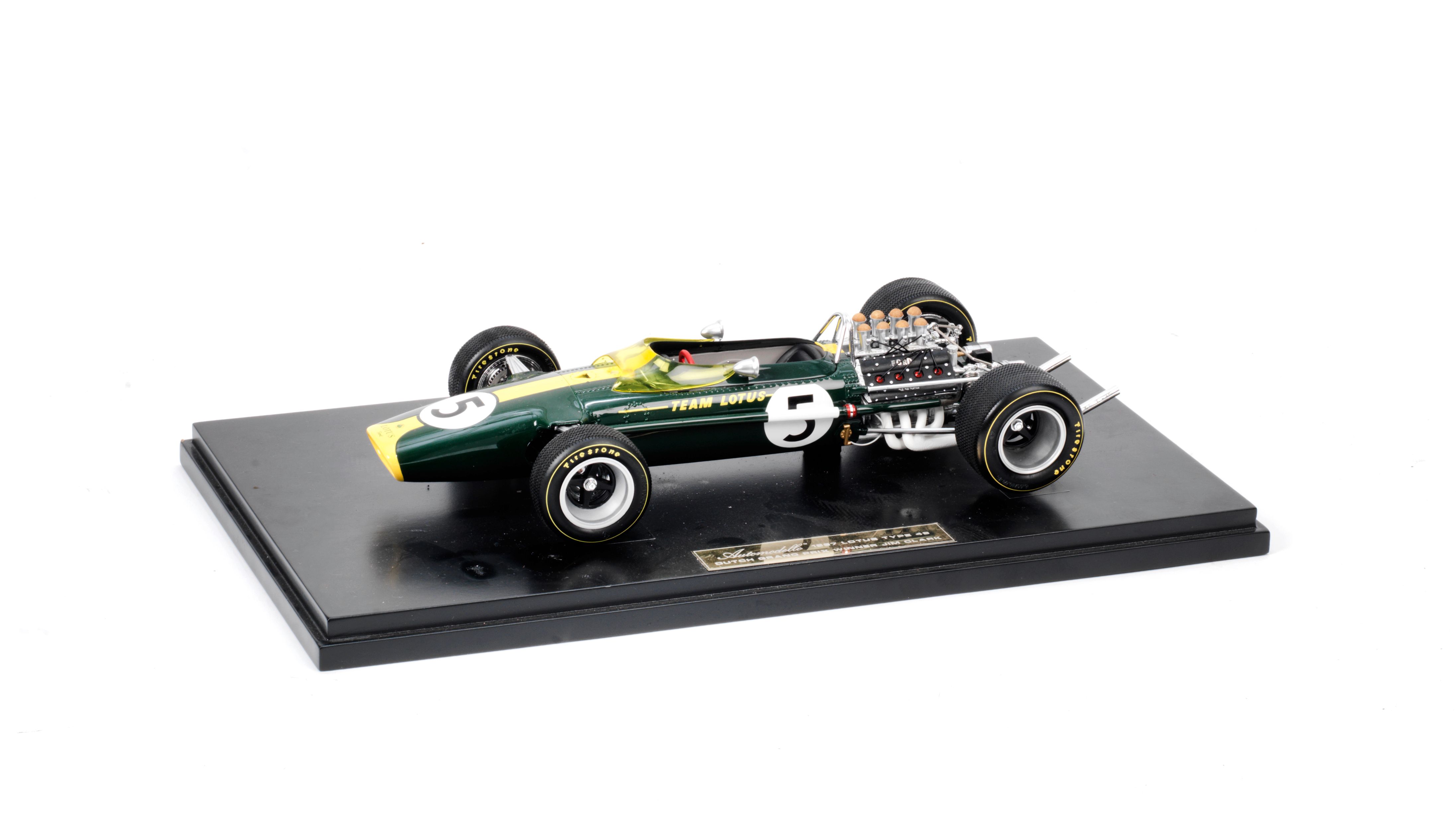 Bonhams Cars : A 1:12 scale model of Jim Clark's 1967 Dutch Grand Prix winning Lotus Type 49, by ...