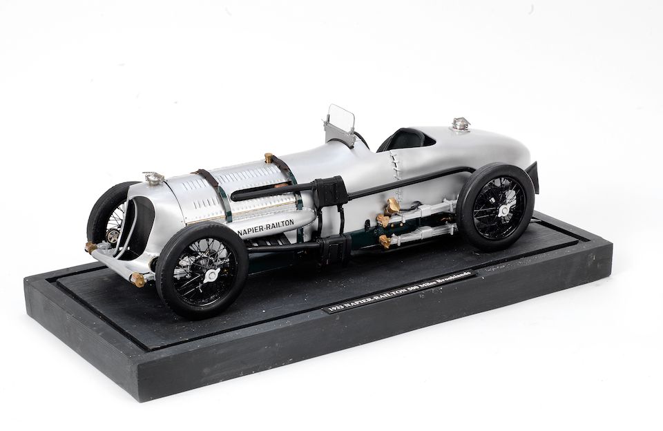 A 1:8 scale scratch-built model of the 1933 Napier-Railton 500 Miles ...