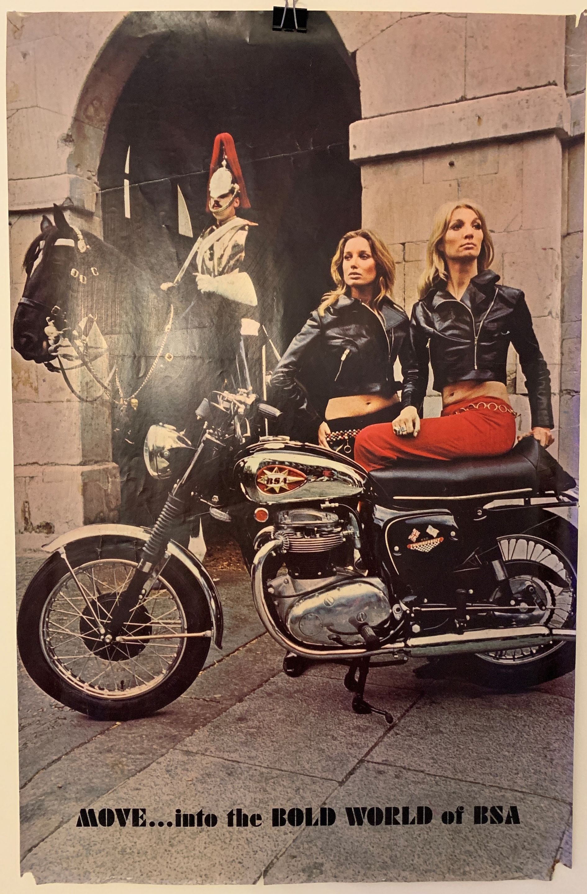 Bonhams Cars : A rare and original BSA advertising poster