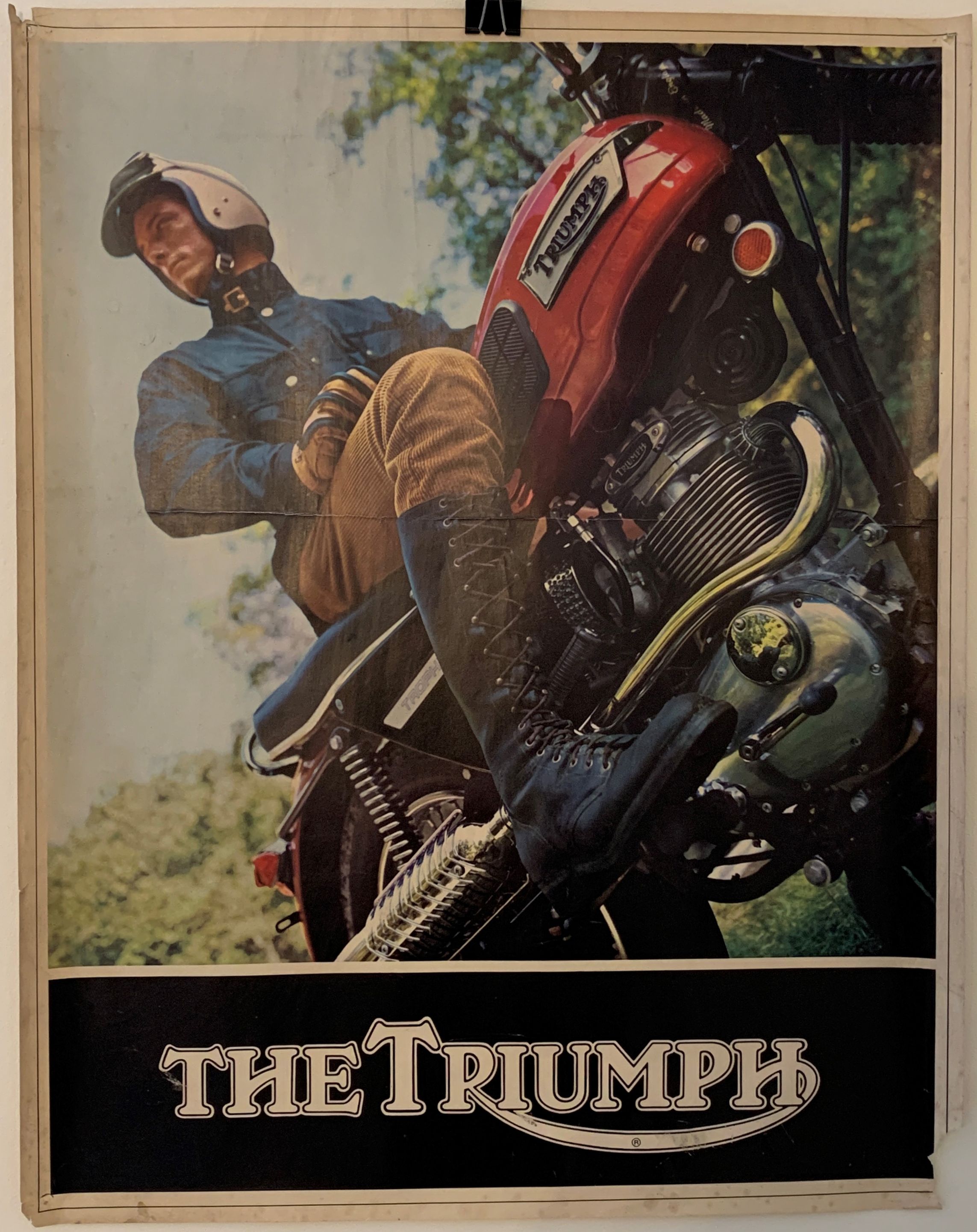 Bonhams Cars : A rare and original Triumph poster