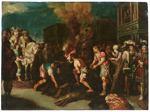 Bonhams : Gaspar van den Hoecke (Antwerp circa 1580-circa 1648) Croesus ...