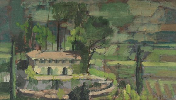 Bonhams : Derek Hill (British, 1916-2000) French Landscape
