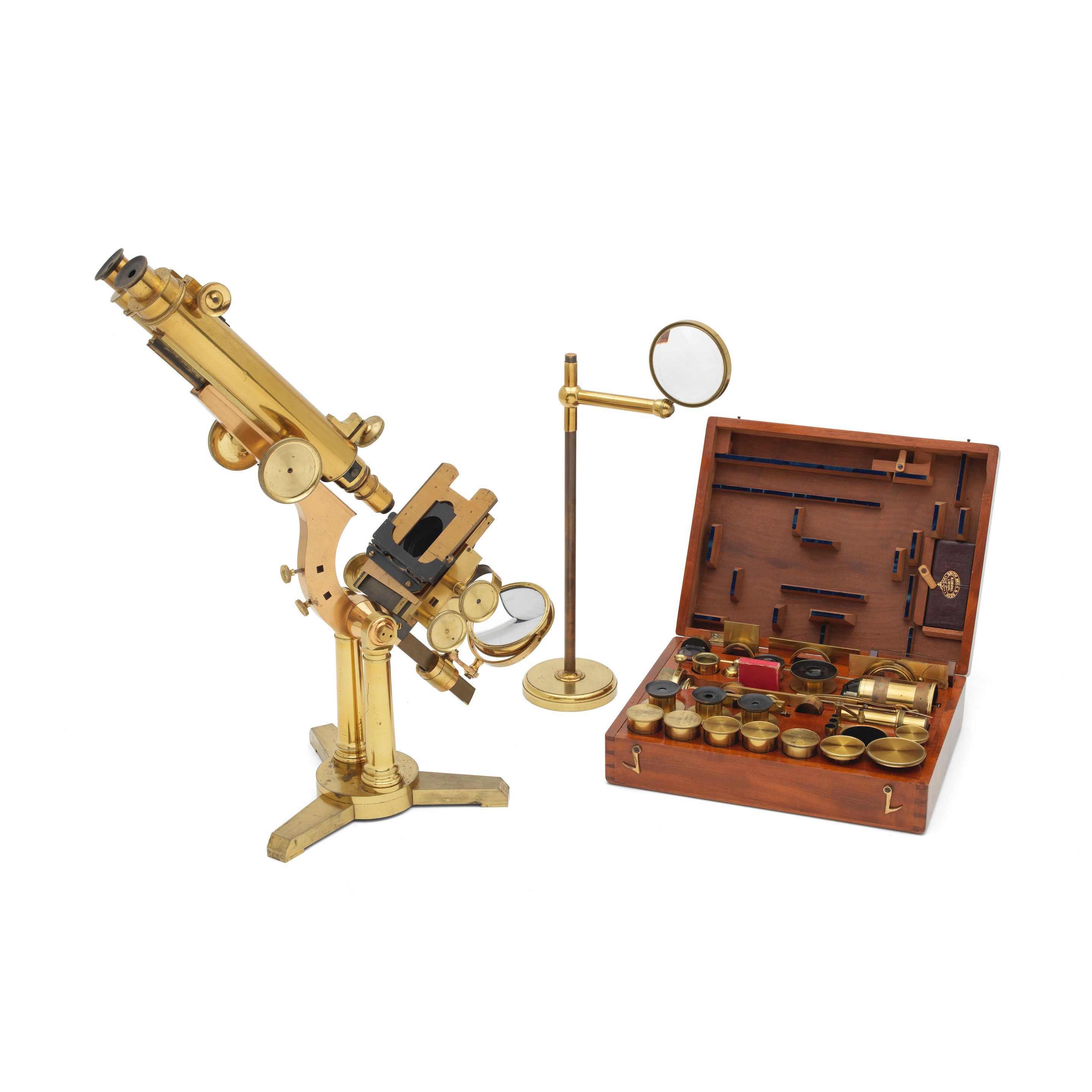 Bonhams : A Smith Beck & Beck Compound Binocular Microscope, English ...