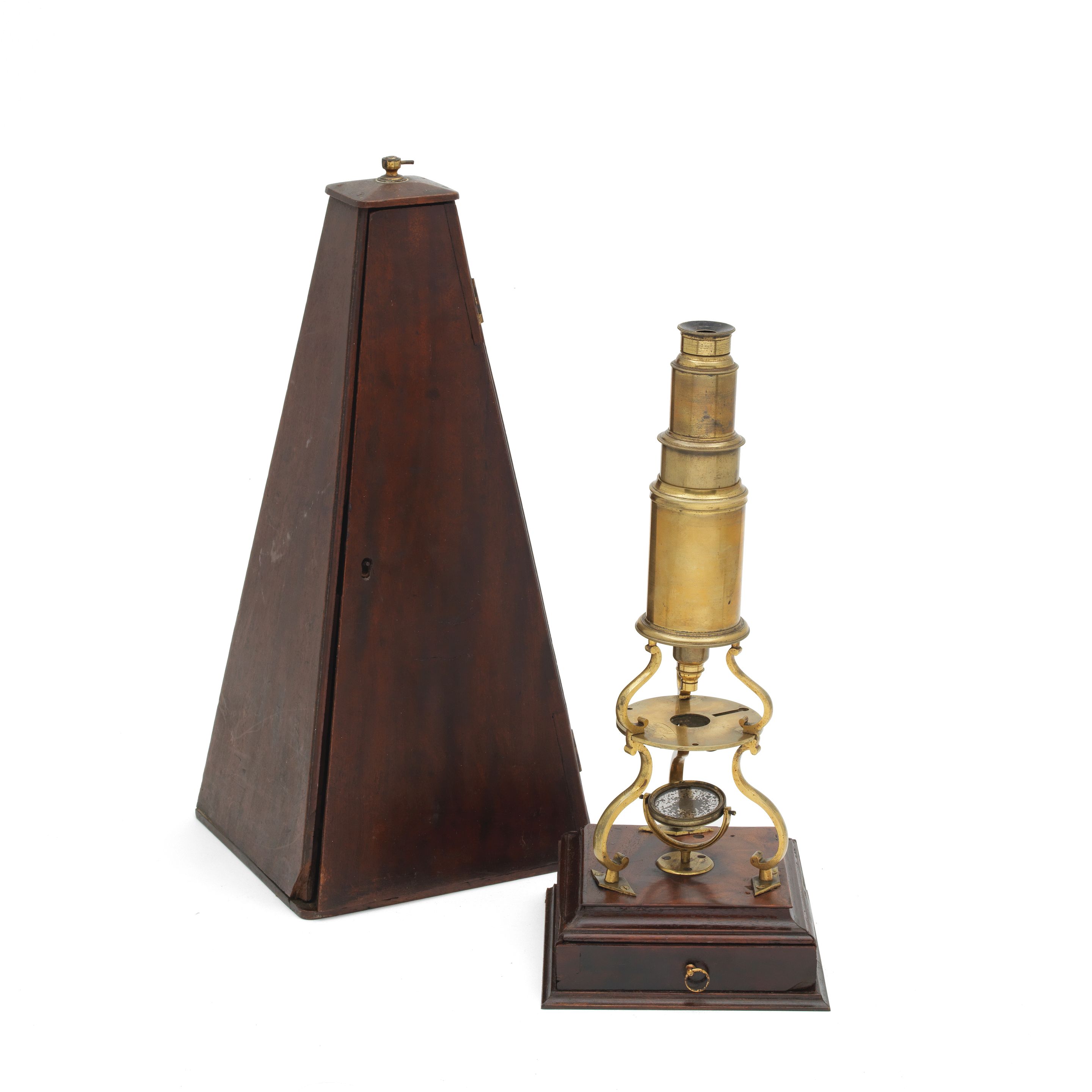 Bonhams : A Dollond Culpeper-type Compound Monocular Microscope ...