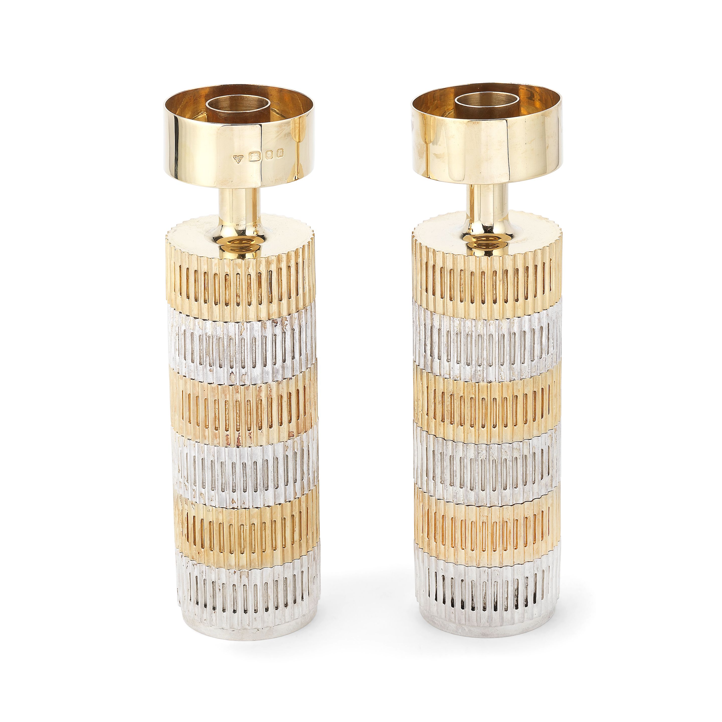 Bonhams : ALEX STYLES FOR GARRARD an unusual pair of silver and silver ...