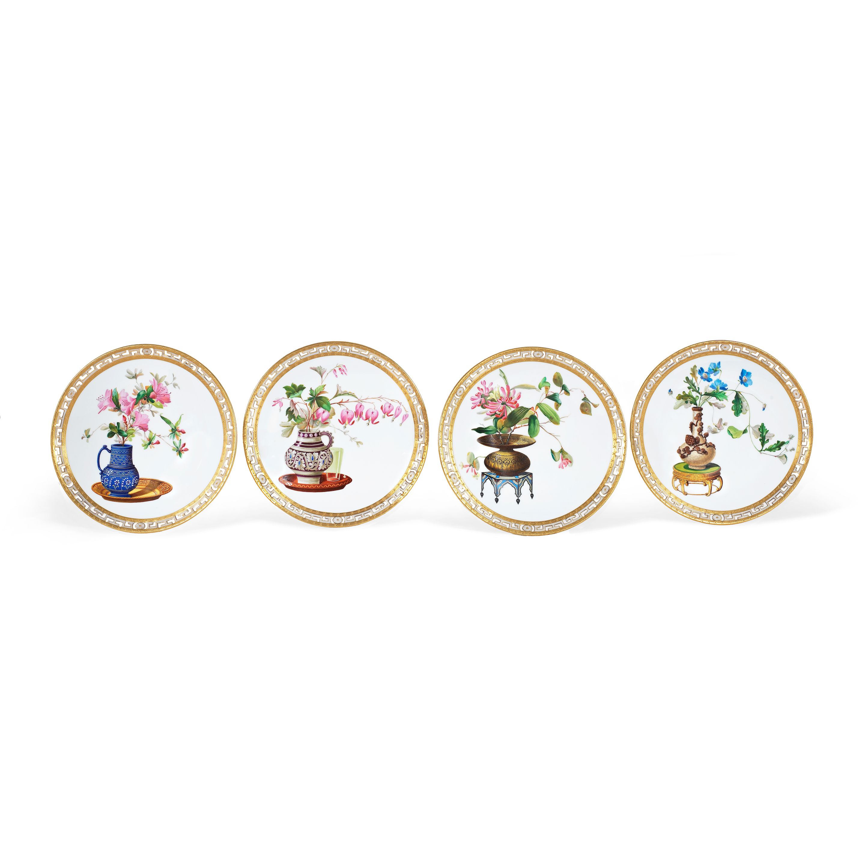 Bonhams : A part set of four late 19th century Minton porcelain ...