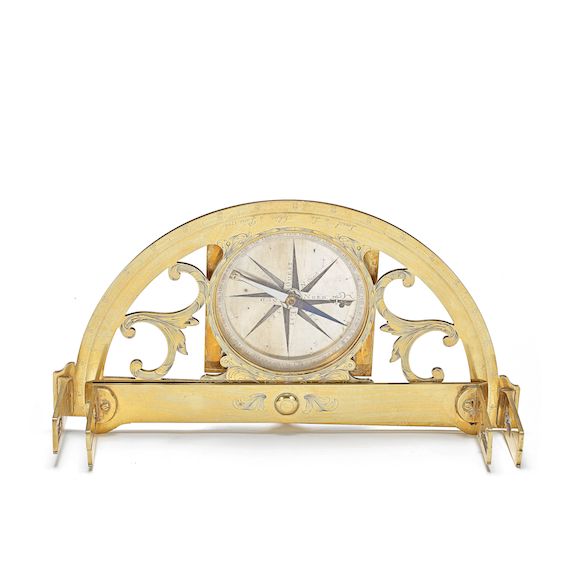 Bonhams : A large Lennel brass graphometer, French, dated 1776,