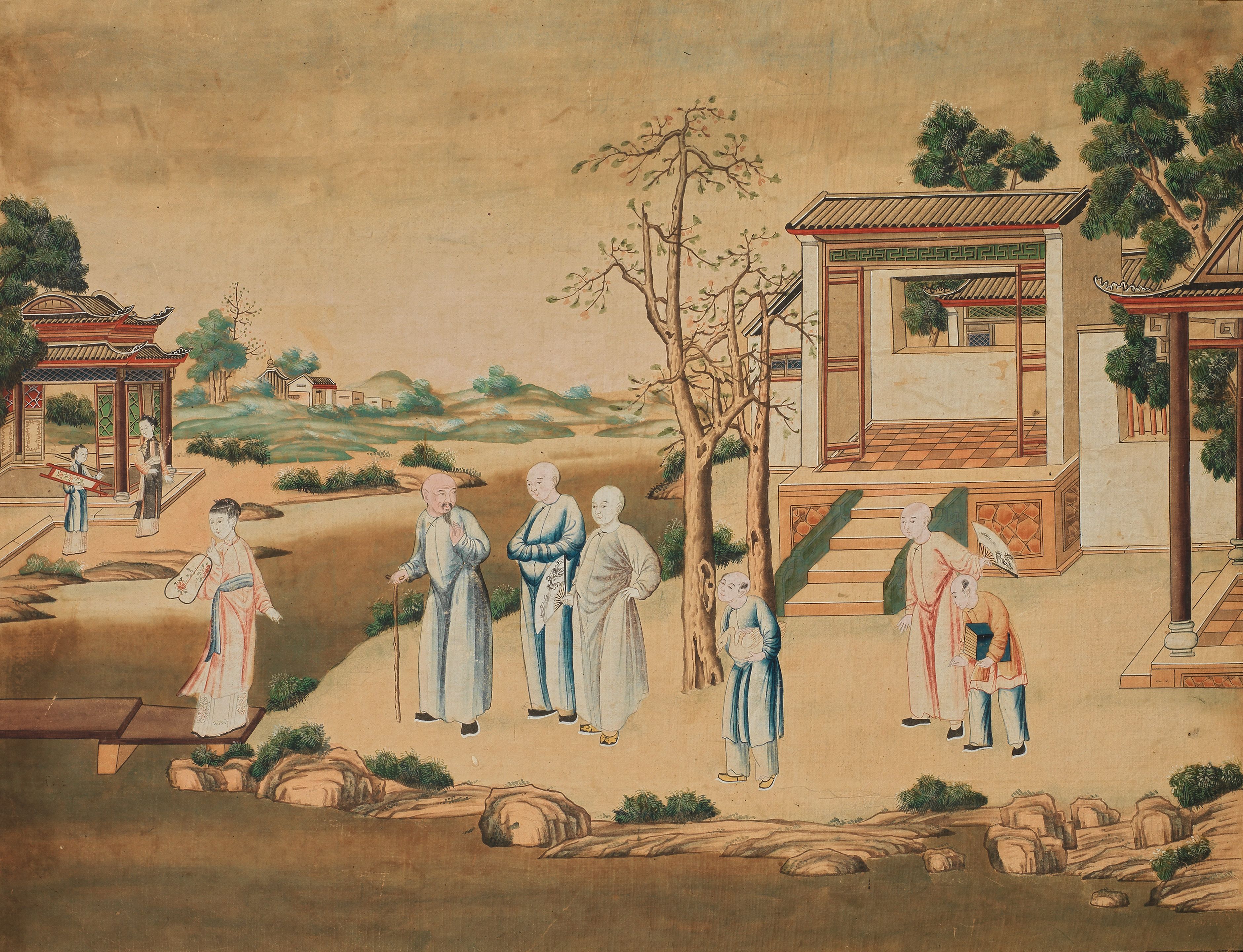 Bonhams : ANONYMOUS, CHINESE EXPORT SCHOOL (LATE 18TH CENTURY) 'Ladies ...