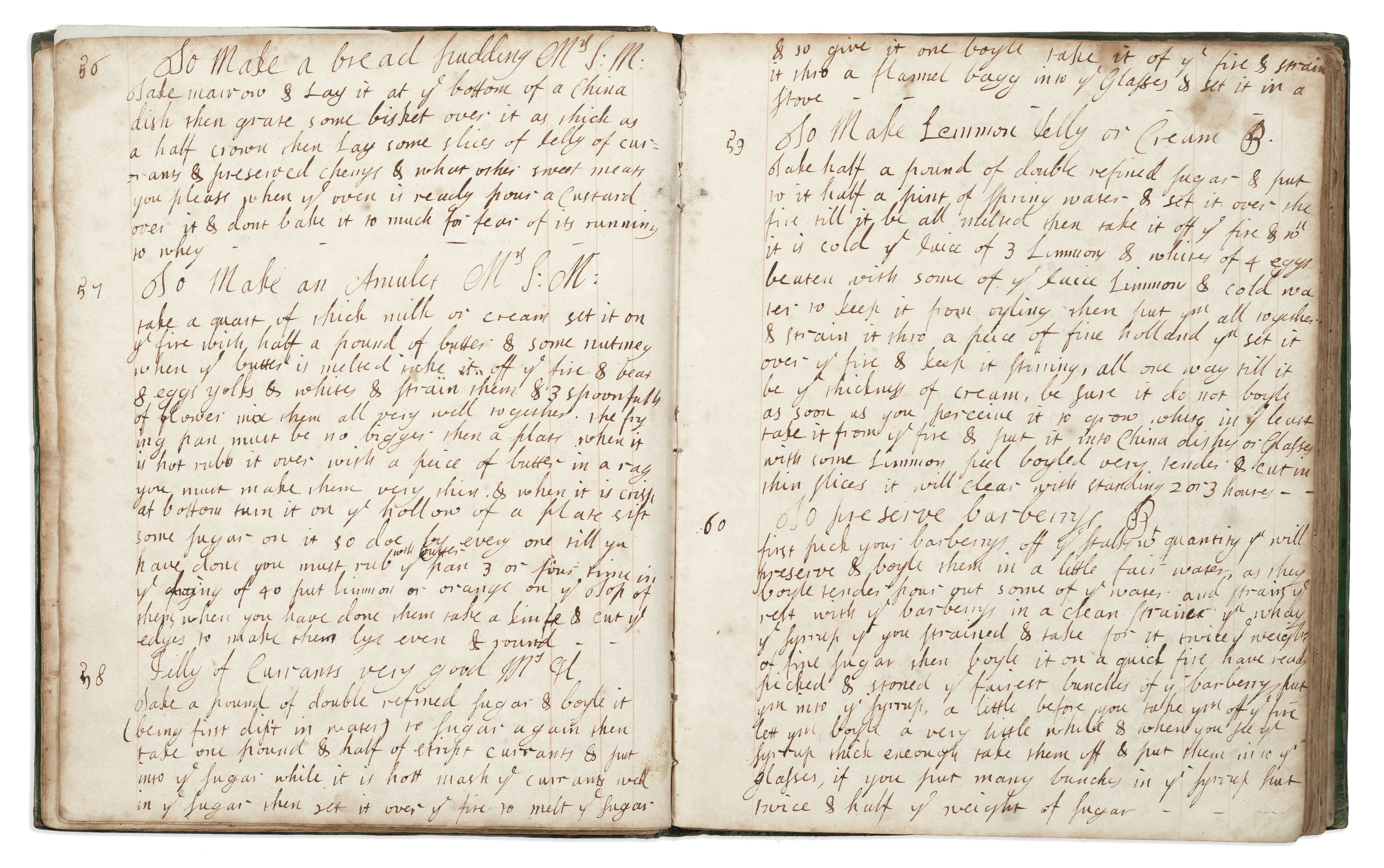 Bonhams : COOKERY Manuscript culinary and medicinal recipe book ...