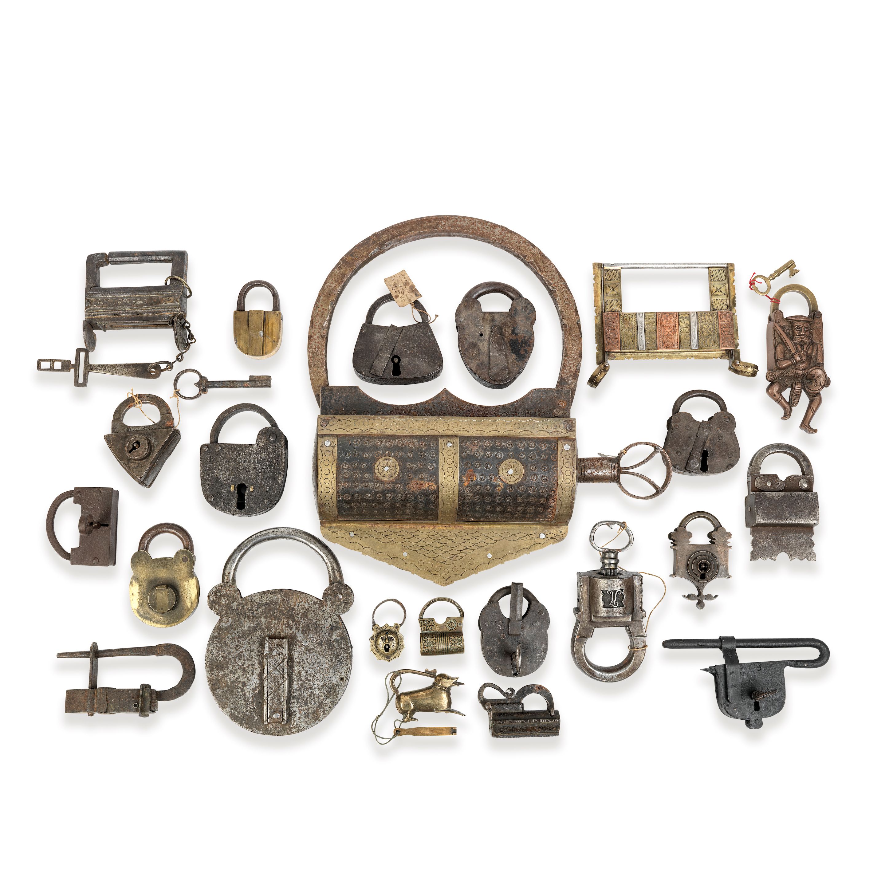 Bonhams : A large collection of early European padlocks, and a group of ...