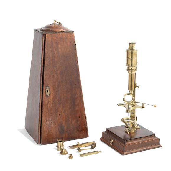 Bonhams : A Cuff-type Compound Monocular Microscope, English, Late 18th ...