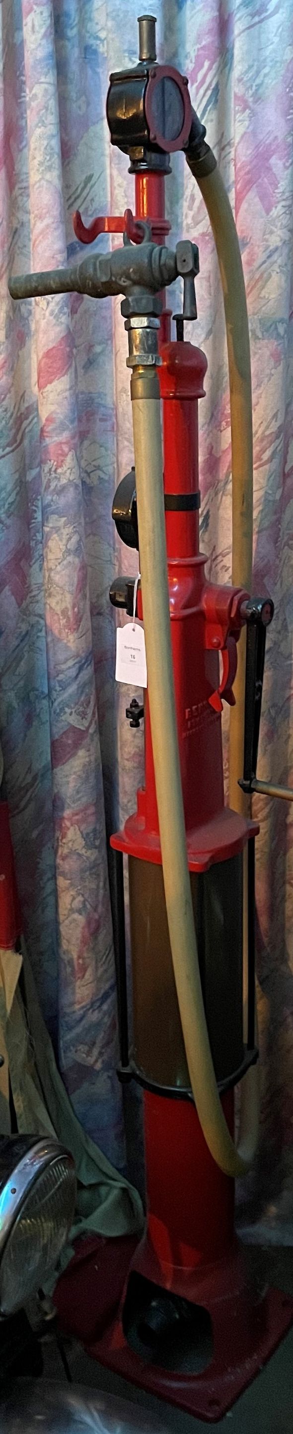 Bonhams Cars : A hand-cranked skeleton petrol pump by Bennett Pumps ...