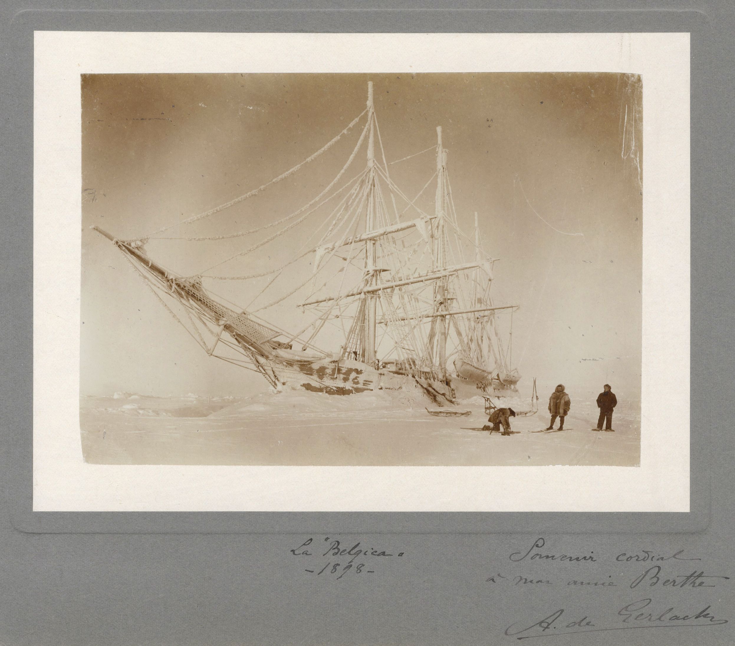 Bonhams : BELGIAN ANTARCTIC EXPEDITION - ADRIEN DE GERLACHE 'La Belgica ...