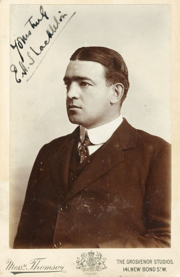 Bonhams : SHACKLETON (ERNEST HENRY) Cabinet portrait photograph of ...