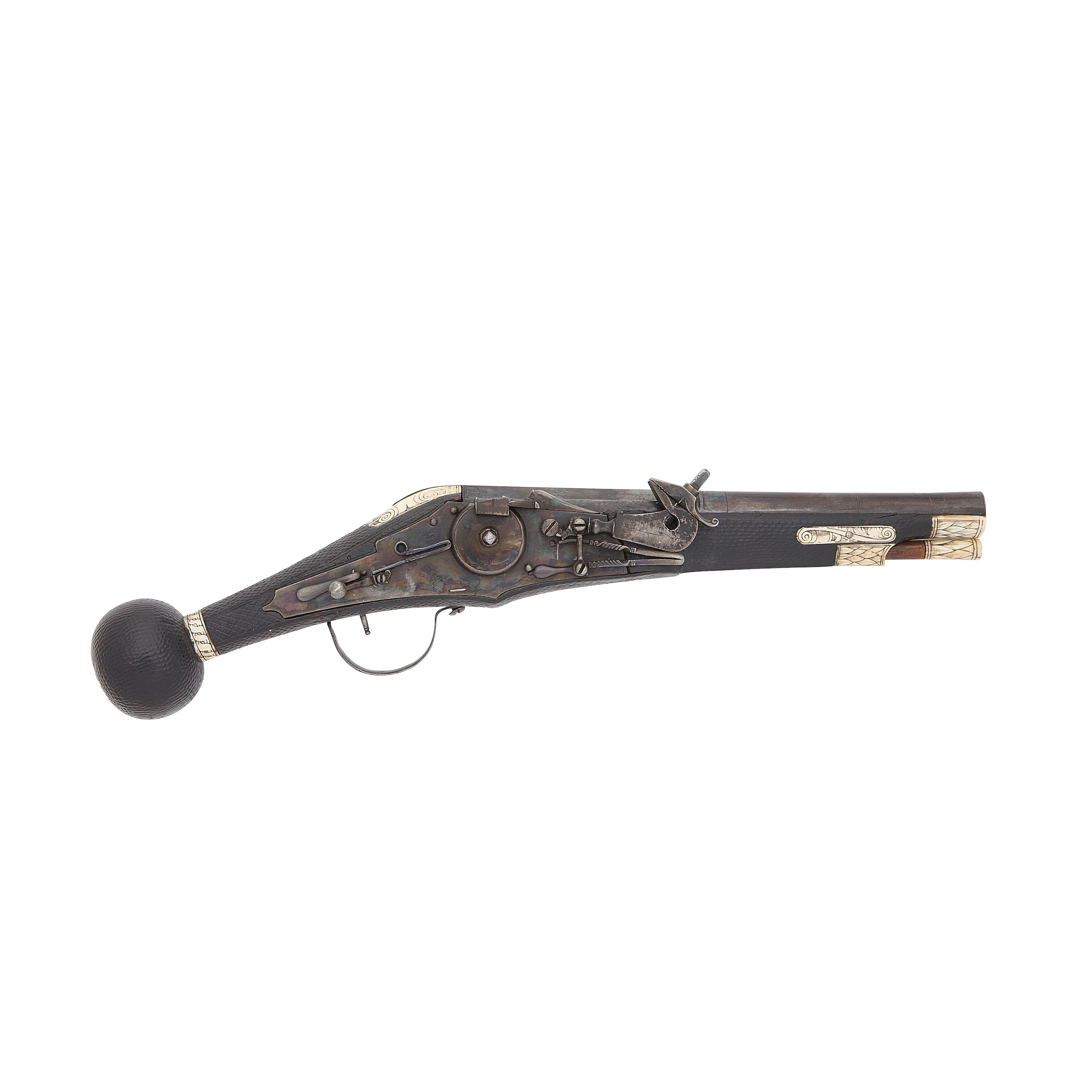 Bonhams : A Rare Saxon 18-Bore Wheel-Lock Holster Pistol (Puffer) Of ...