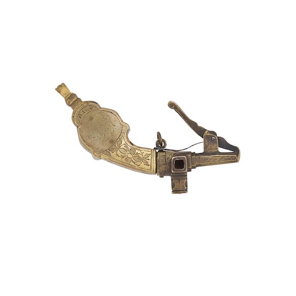 Bonhams : An Unusual German Combined Priming-Flask, Wheel-Lock Spanner ...