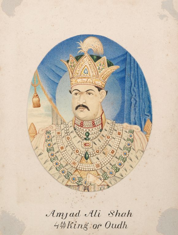 Bonhams : Indian School, mid-19th century Ten oval-form portraits of ...