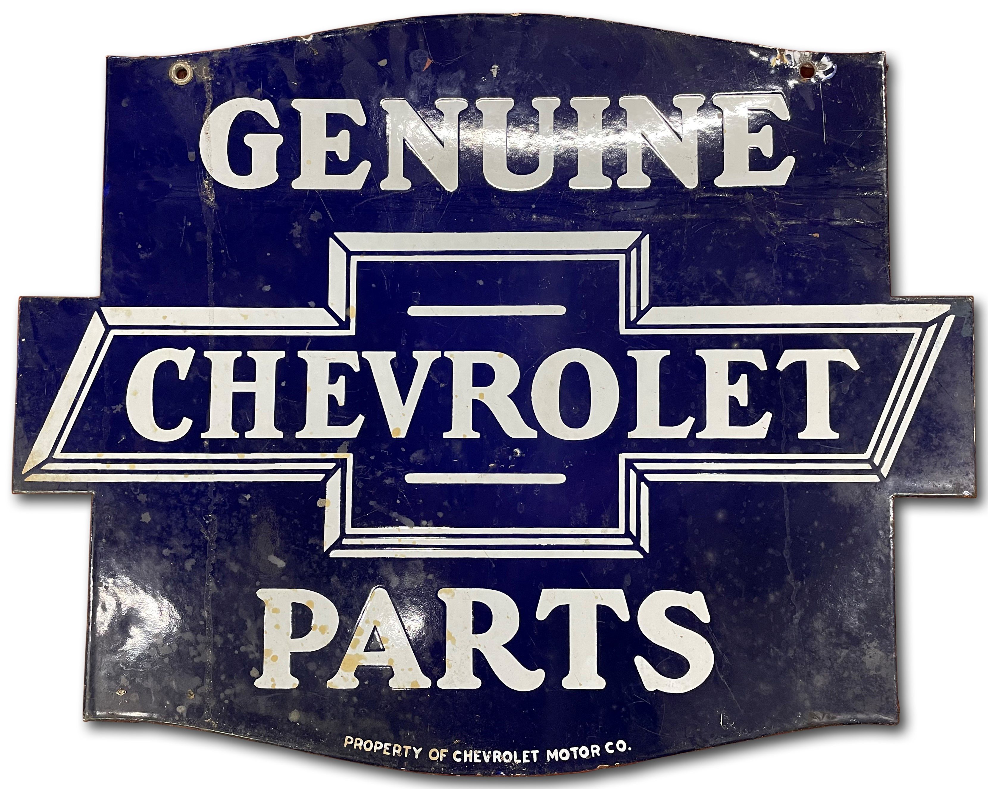 Bonhams Cars : A Chevrolet Genuine Parts enamel sign,