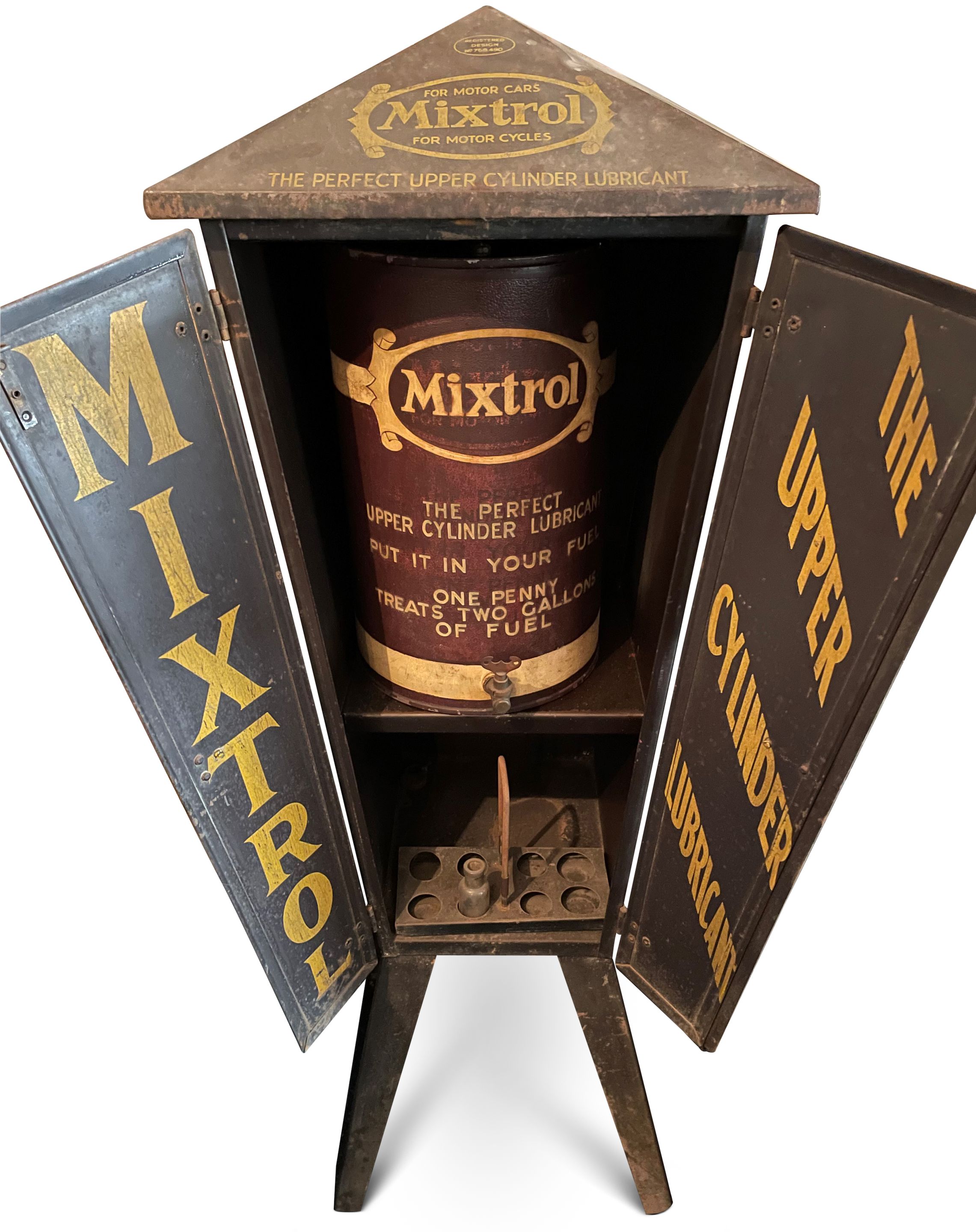 Bonhams Cars : A 'Mixtrol' upper cylinder lubricant forecourt display ...