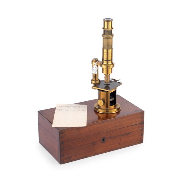 Bonhams : A Nachet et Fils Brass Compound Monocular Microscope, French ...