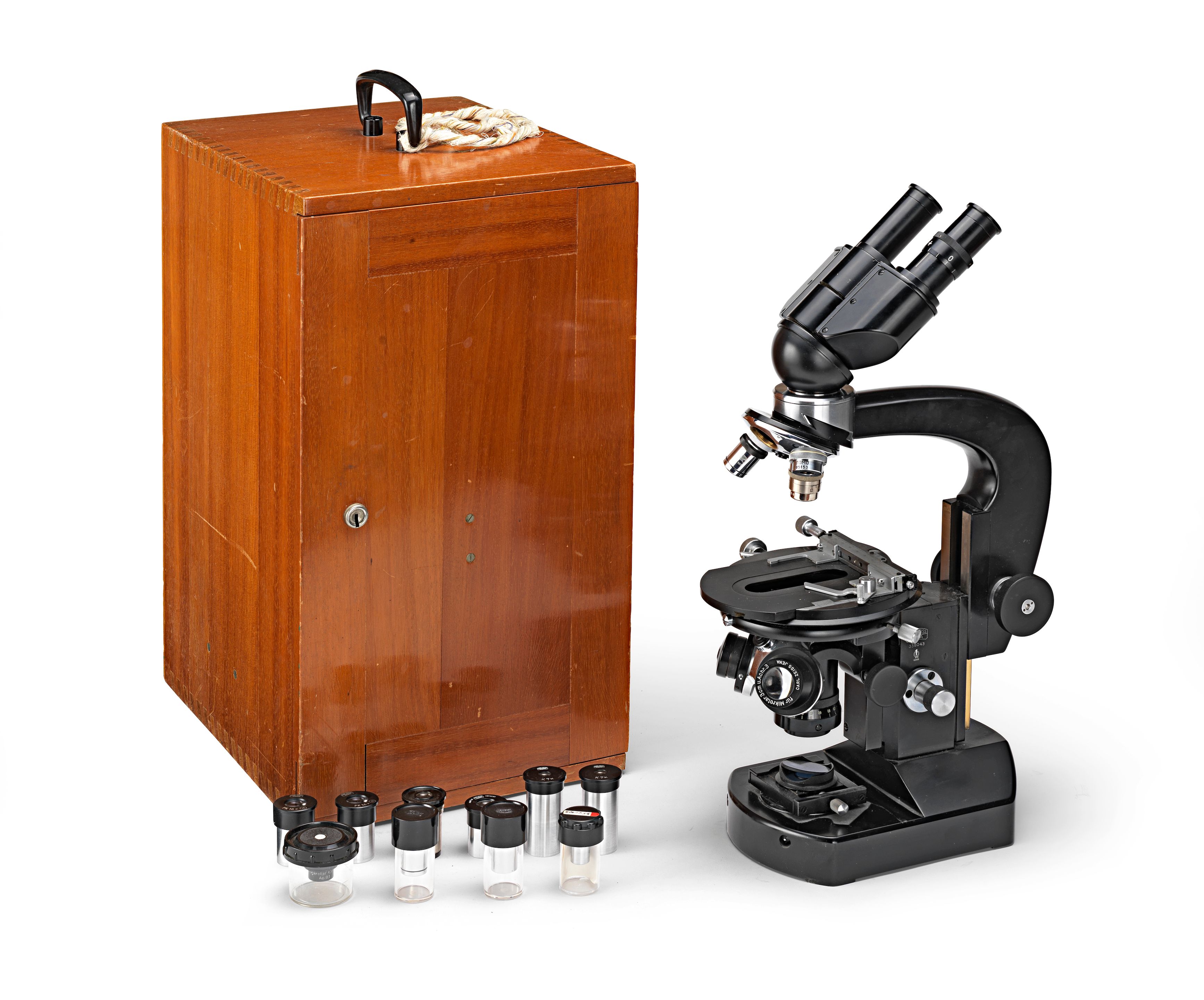 Bonhams : A Carl Zeiss Compound Binocular Microscope, German, second ...