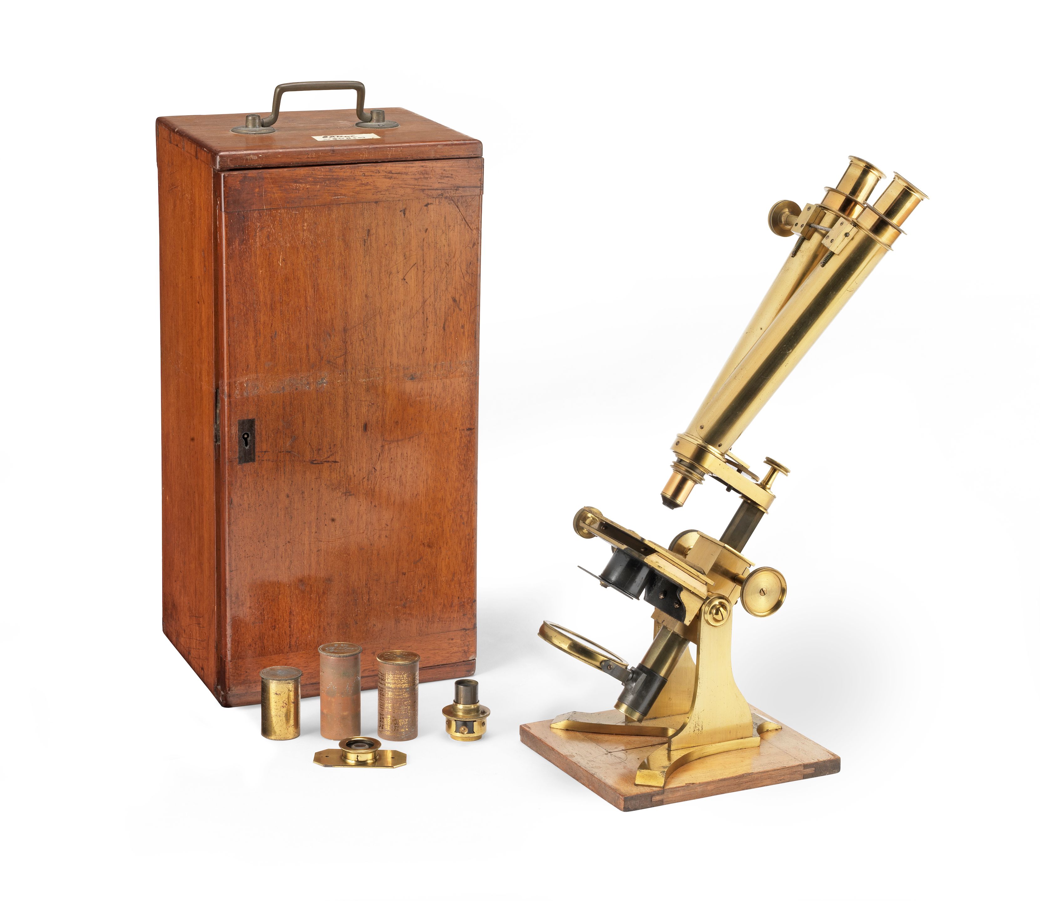 Bonhams : A Baker Binocular Compound Microscope, English, late 19th ...