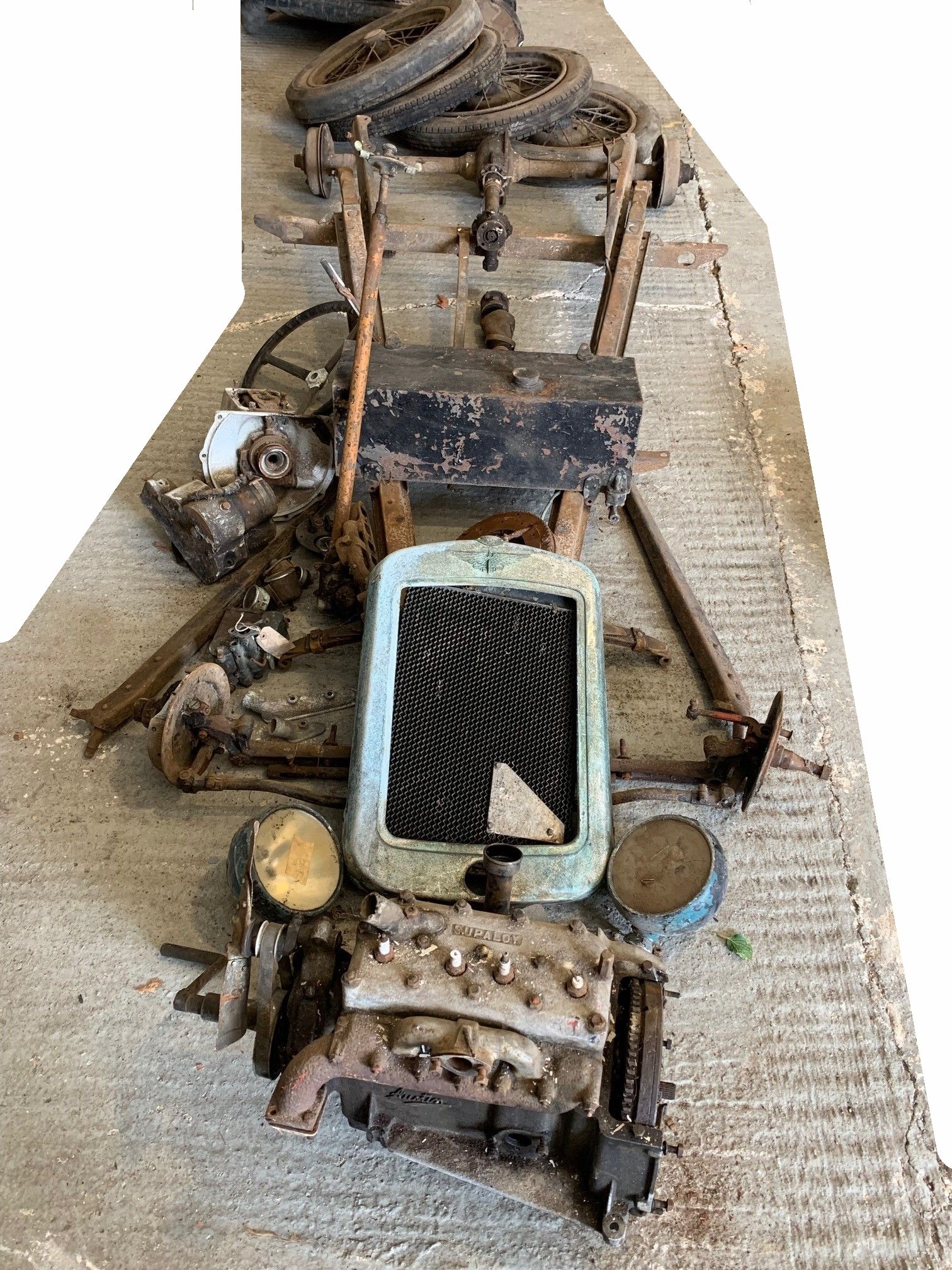 Bonhams Cars : A vintage Austin 7 kit of parts, Chassis no. 183567 ...