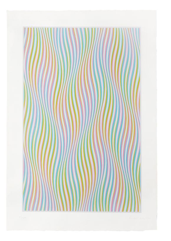 Bonhams : Bridget Riley (British, born 1931) Elapse 120.5 x 80.5 cm ...