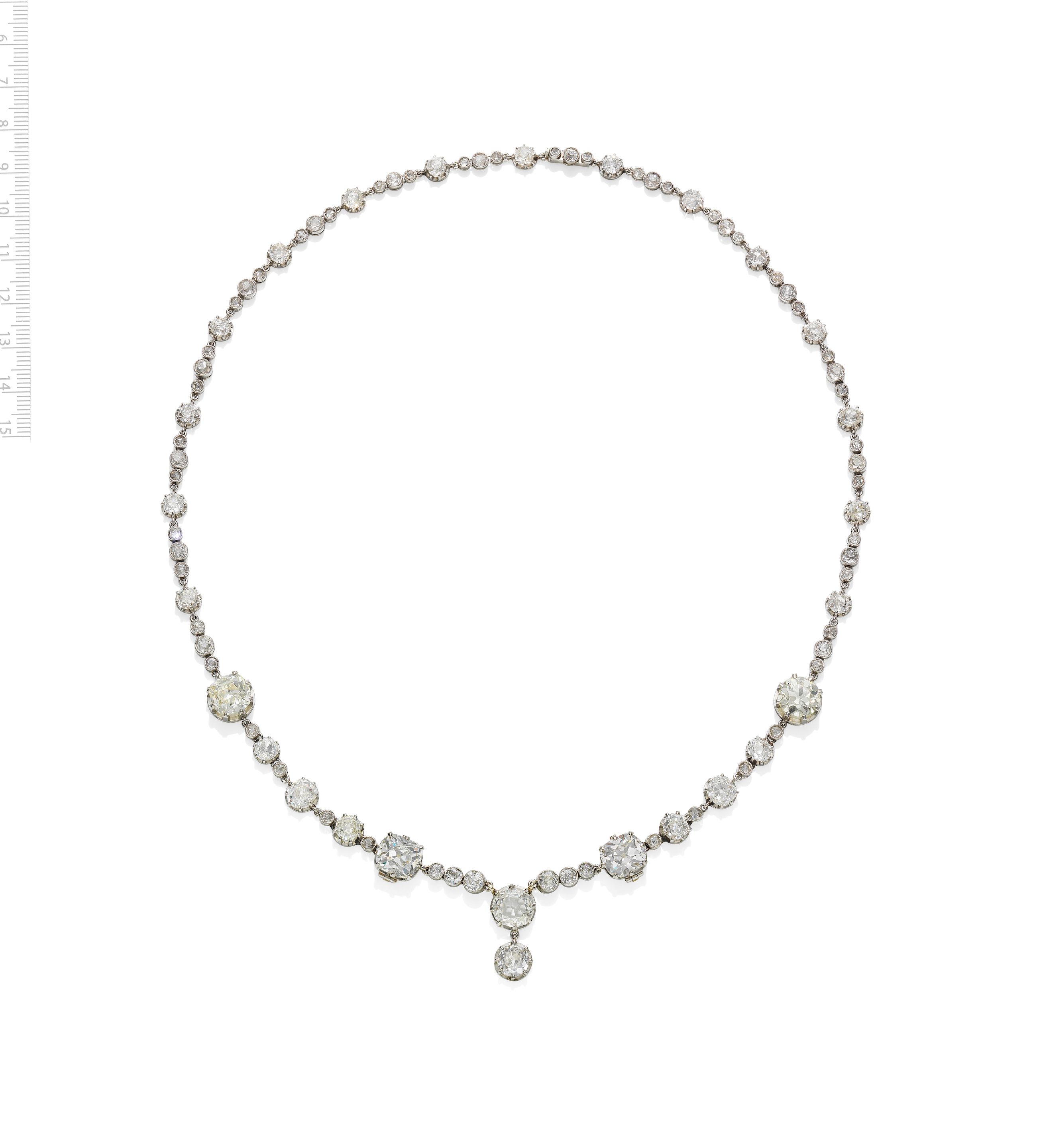 Bonhams : DIAMOND NECKLACE FIRST HALF OF THE 20TH CENTURY