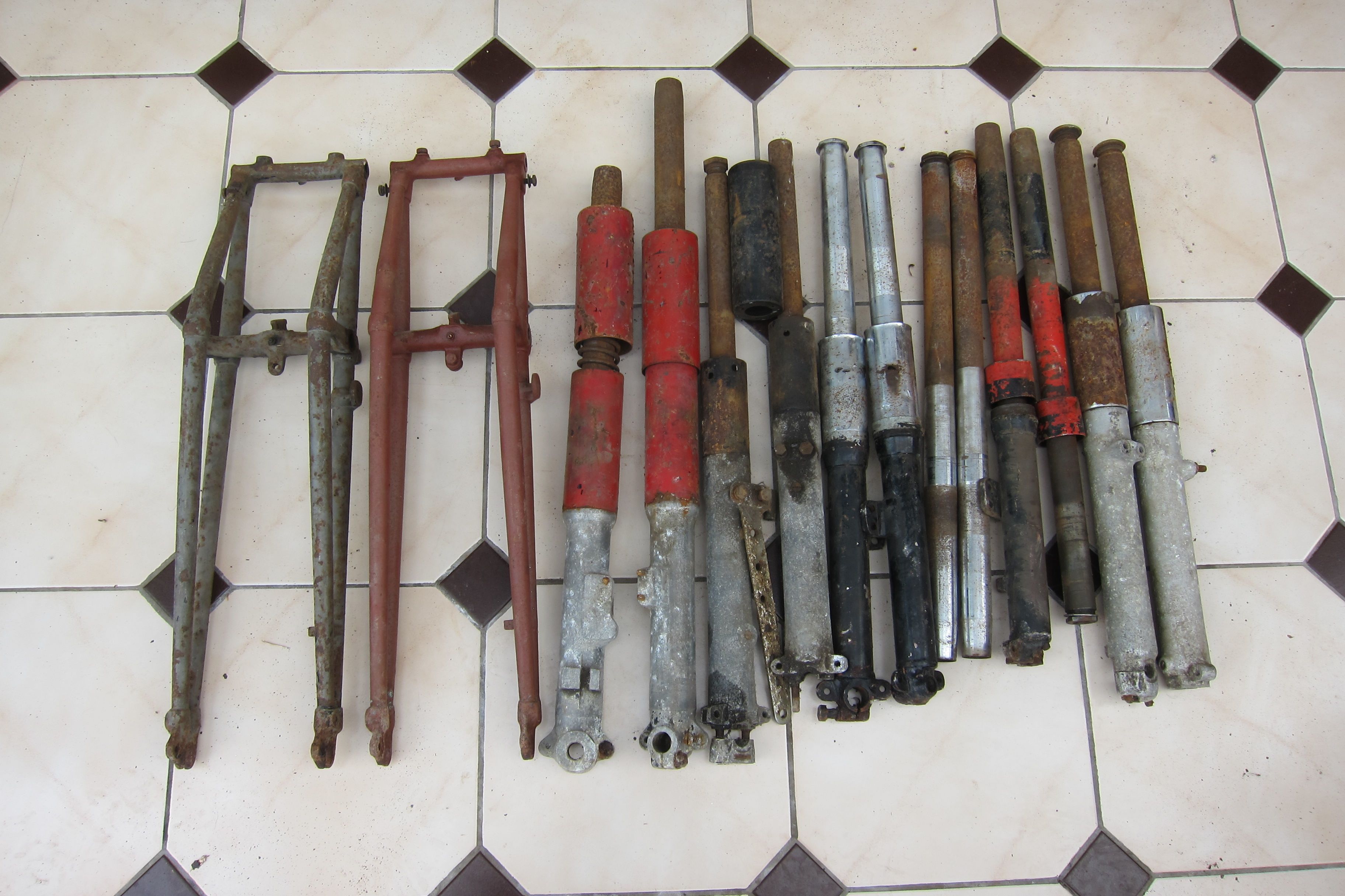 Bonhams Cars : A quantity of front fork components ((Qty))