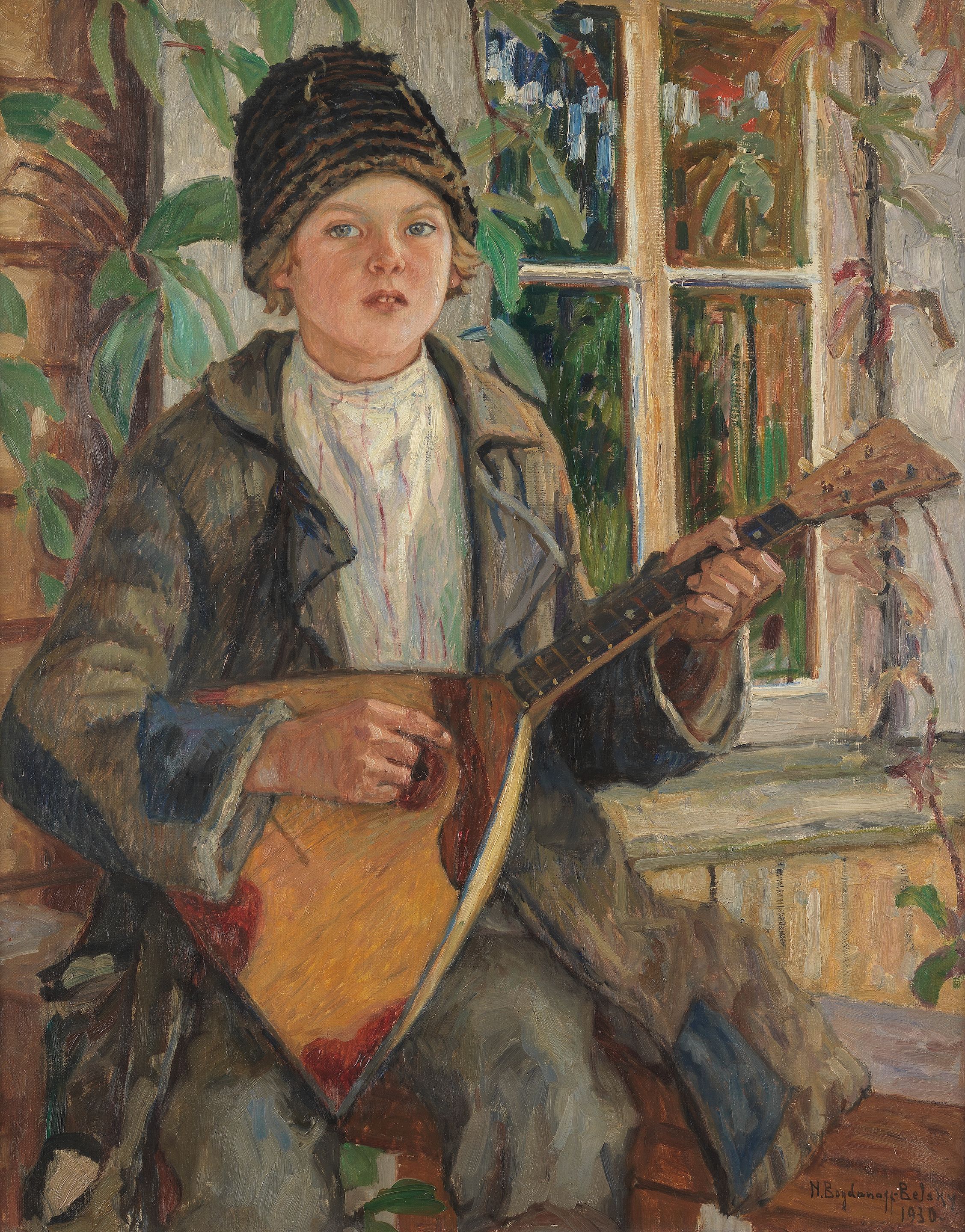 Bonhams : Nikolai Petrovich Bogdanov-Bel'sky (Russian, 1868-1945) Young ...