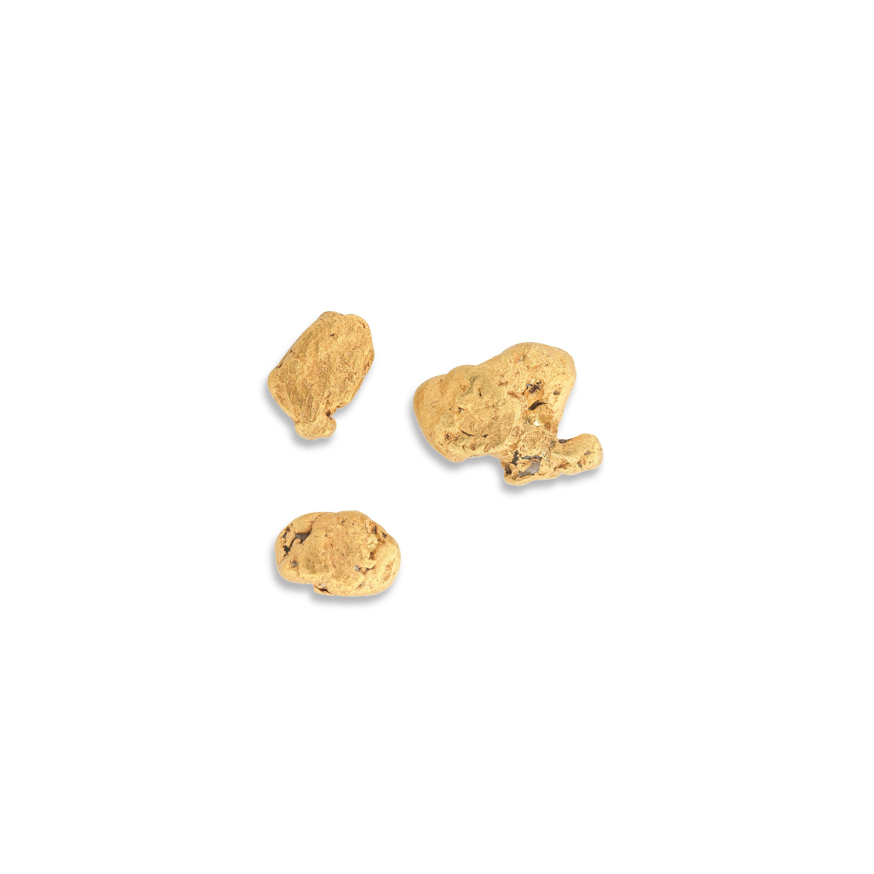 Bonhams : Three small Scottish gold nuggets and a collection of very ...