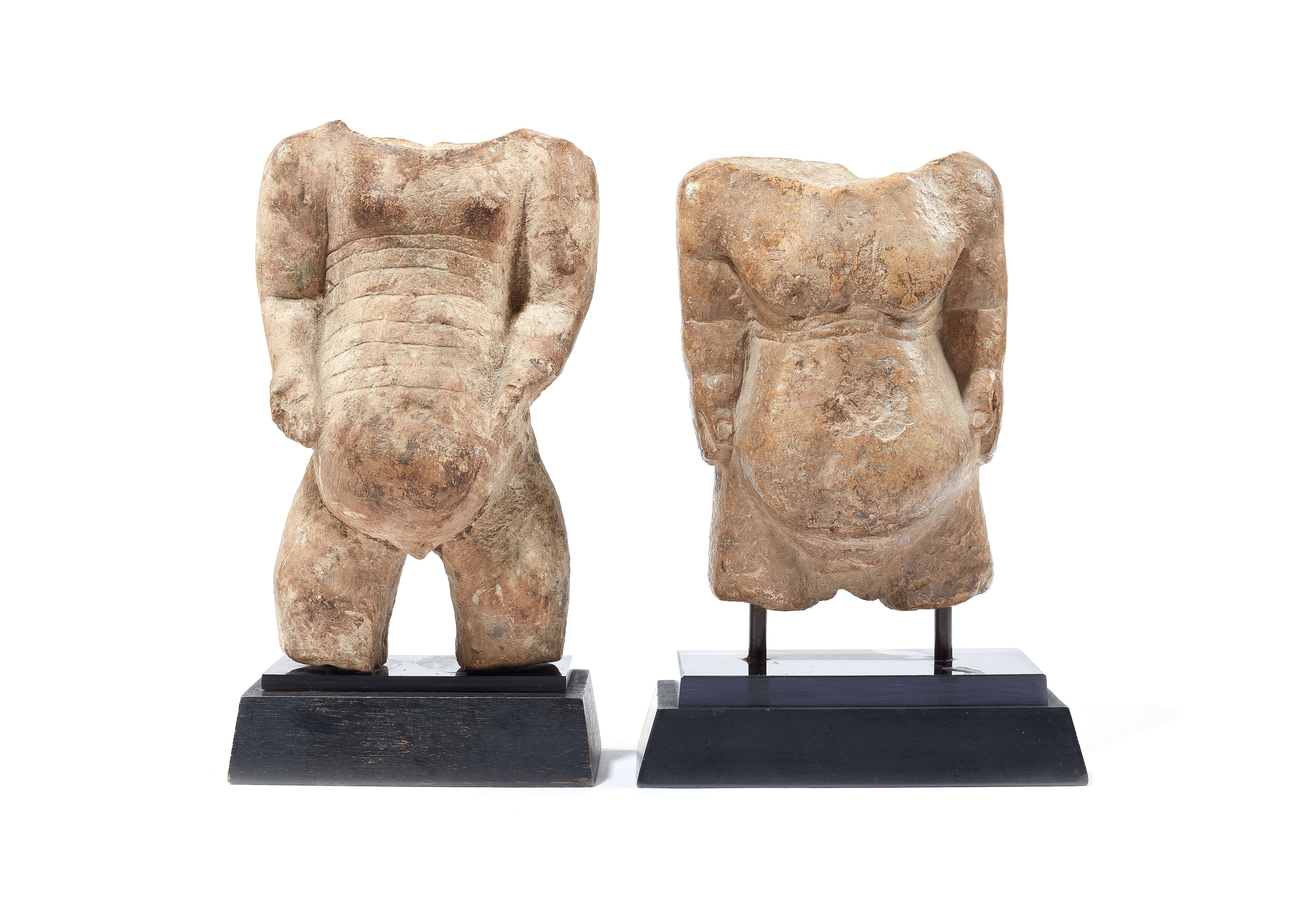 Bonhams : DEUX PTAH PATÈQUE, CORPS ACÉPHALE, ÉGYPTE, EPOQUE PTOLÉMAÏQUE ...