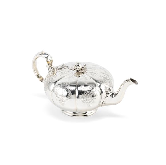 Bonhams : A Victorian silver teapot George Ivory, London 1852