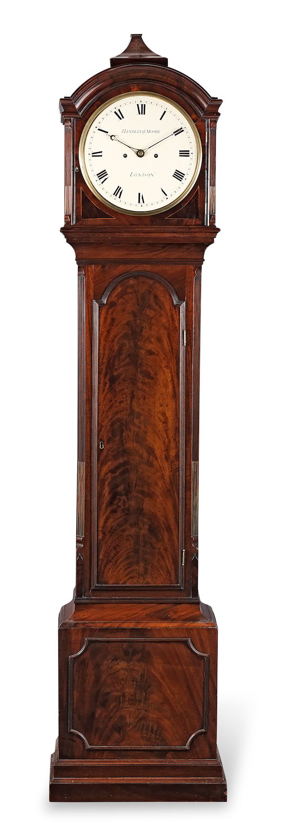 Bonhams : An early 19th century mahogany and boxwood strung longcase ...