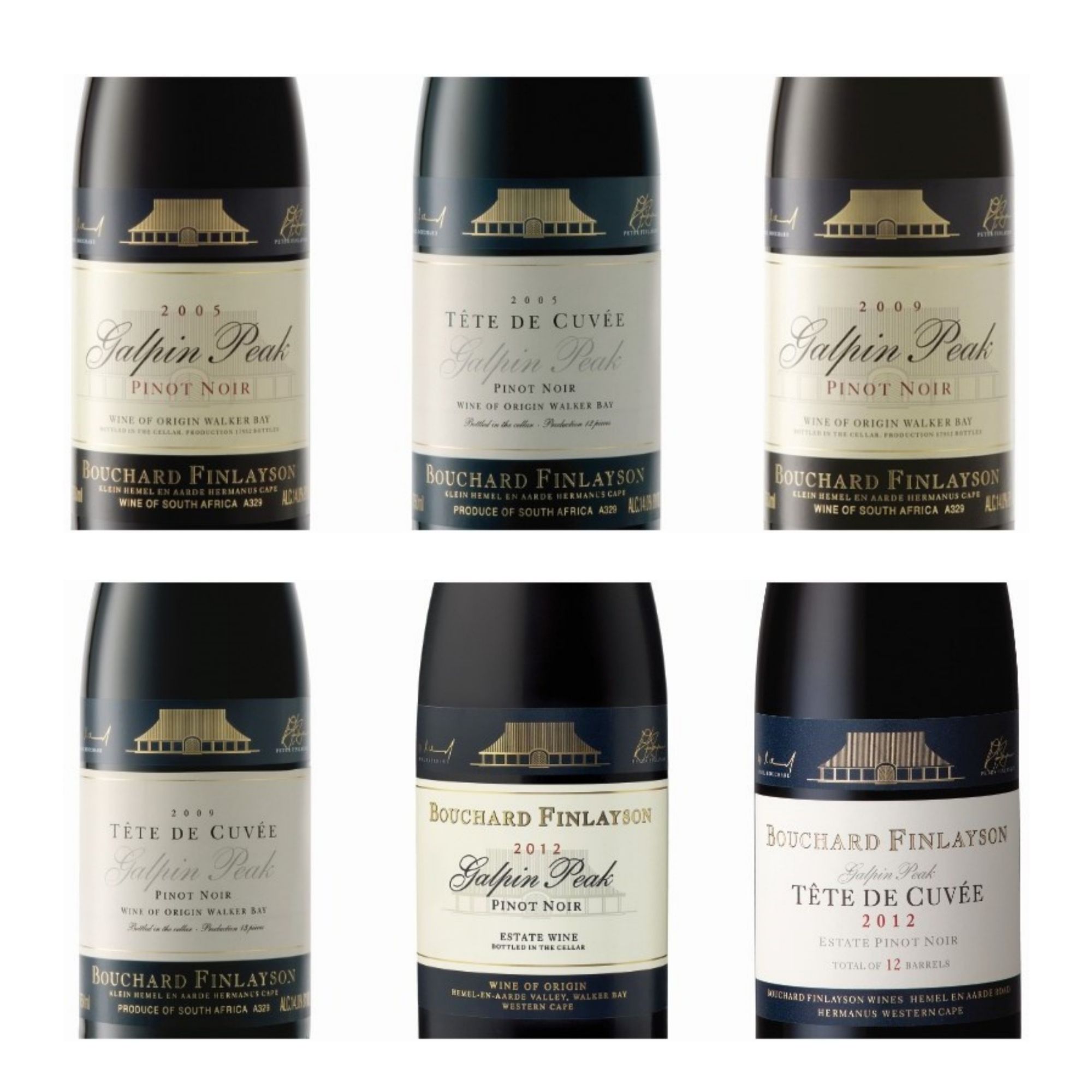 Bonhams : Peter Finlayson - Bouchard Finlayson, 6 x 750ml bottles ...