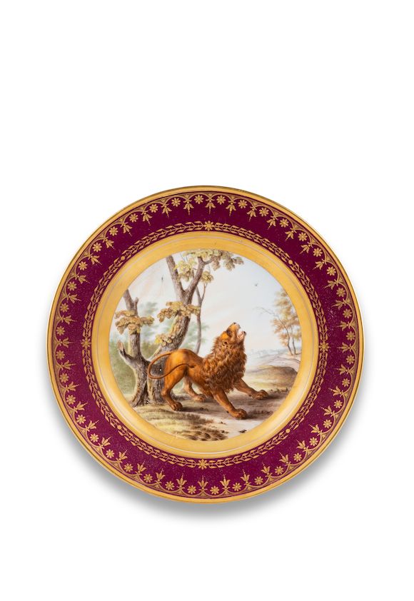 Bonhams : A Sèvres plate from the 'service Cambacérès' given by ...
