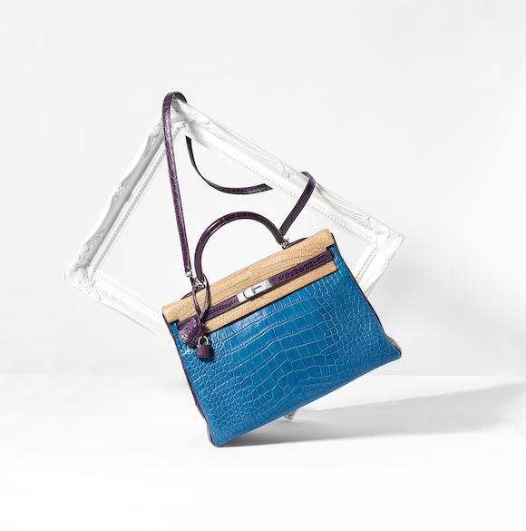 Bonhams A Special Order Tri Colour Alligator RetournÉ Kelly 35 Hermès