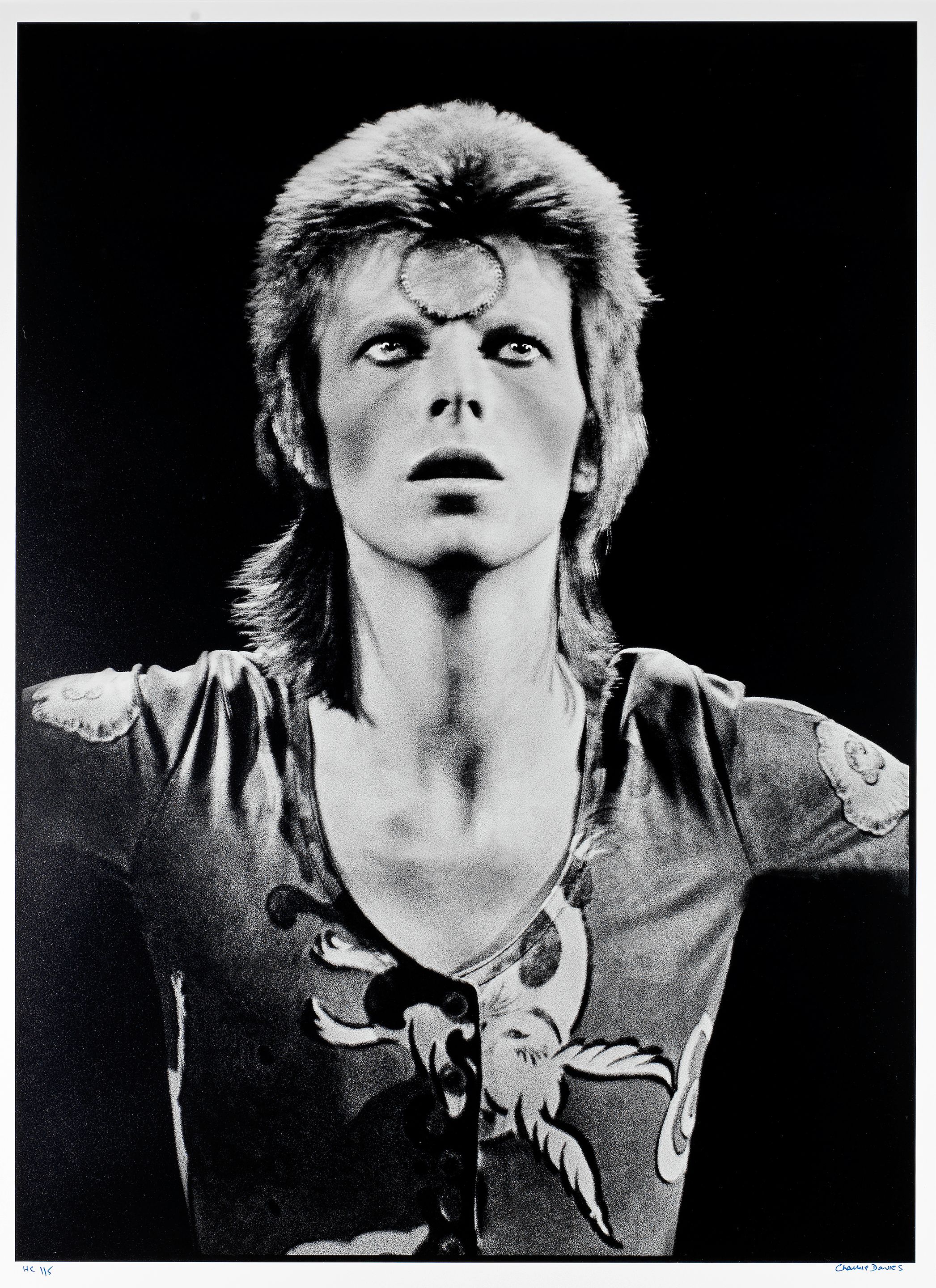 Bonhams : Chalkie Davies (Welsh, born 1955) David Bowie, Staring Into ...