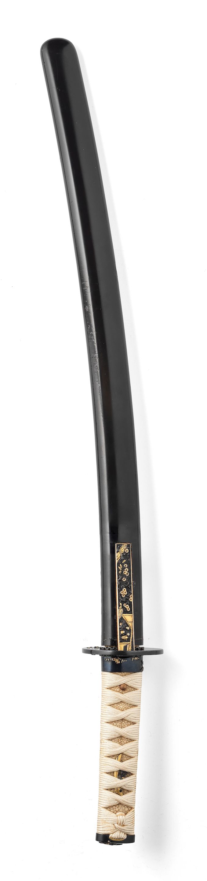 Bonhams : A mounted Koto wakizashi (short sword) The blade by Kanemoto ...