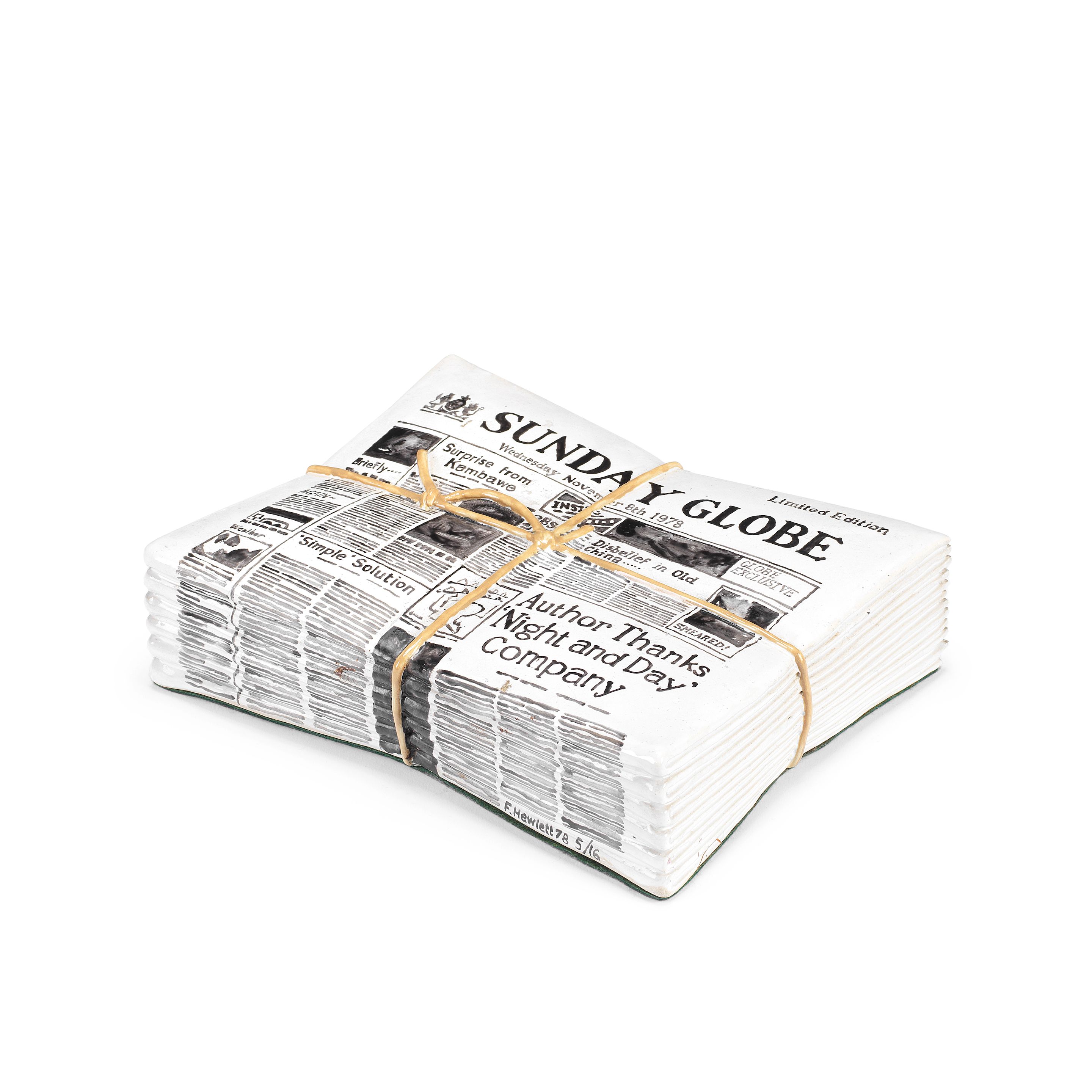 Bonhams : Sir Tom Stoppard A Sunday Globe newspaper Model for Night and ...