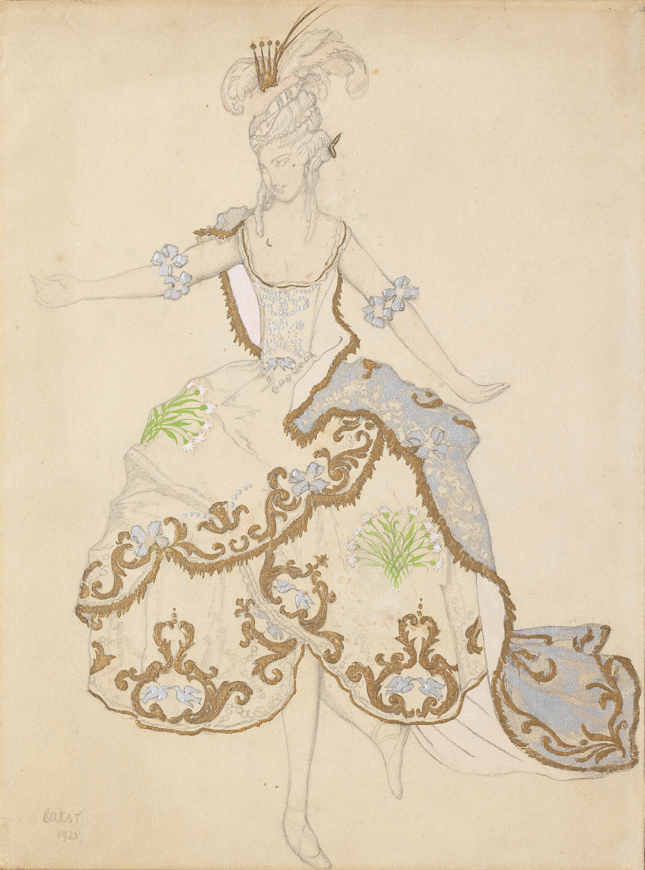 Bonhams : Leon Bakst (Russian, 1866-1924) Study for 'The Fairy ...