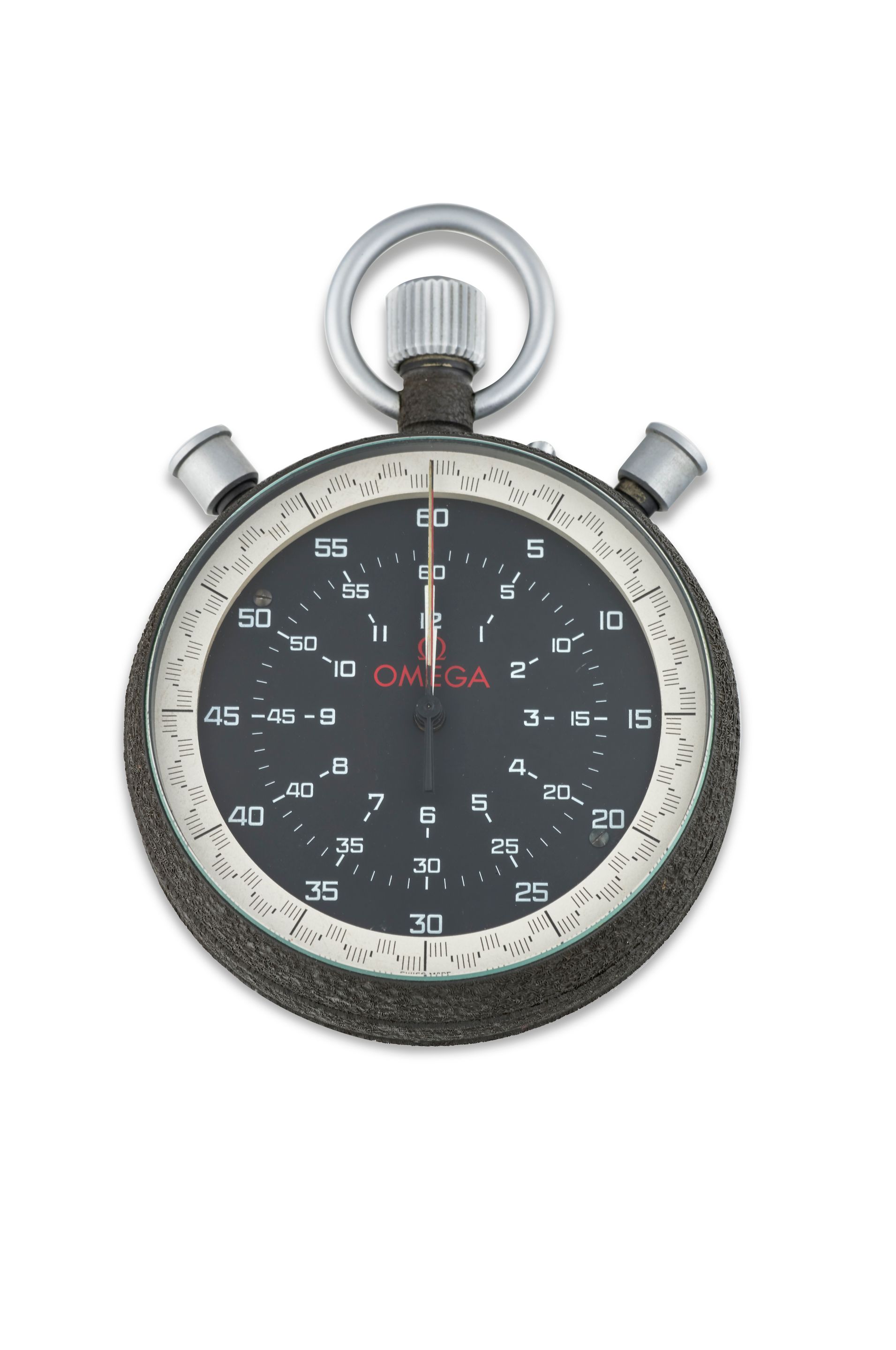 Bonhams : OMEGA. STOP WATCH EN ACIER REMONTAGE MANUEL OMEGA. A ...