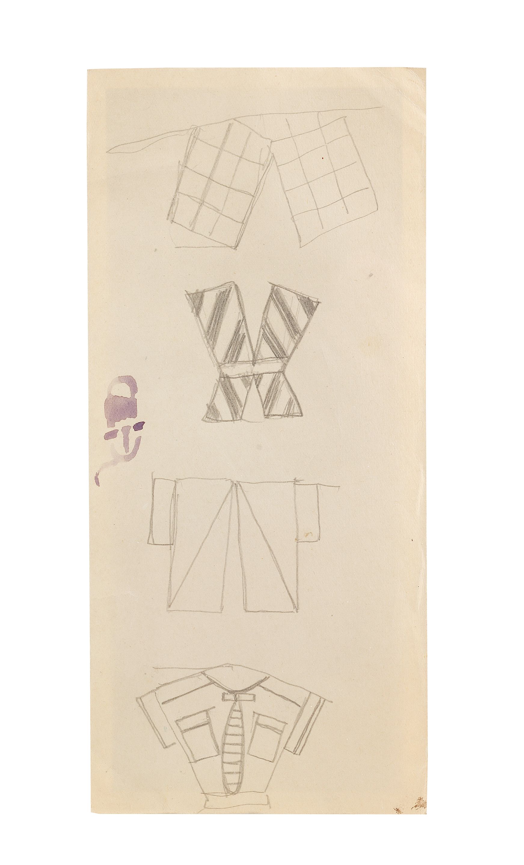 Bonhams : Varvara Fedorovna Stepanova (Russian, 1894-1958) Design 3 ...