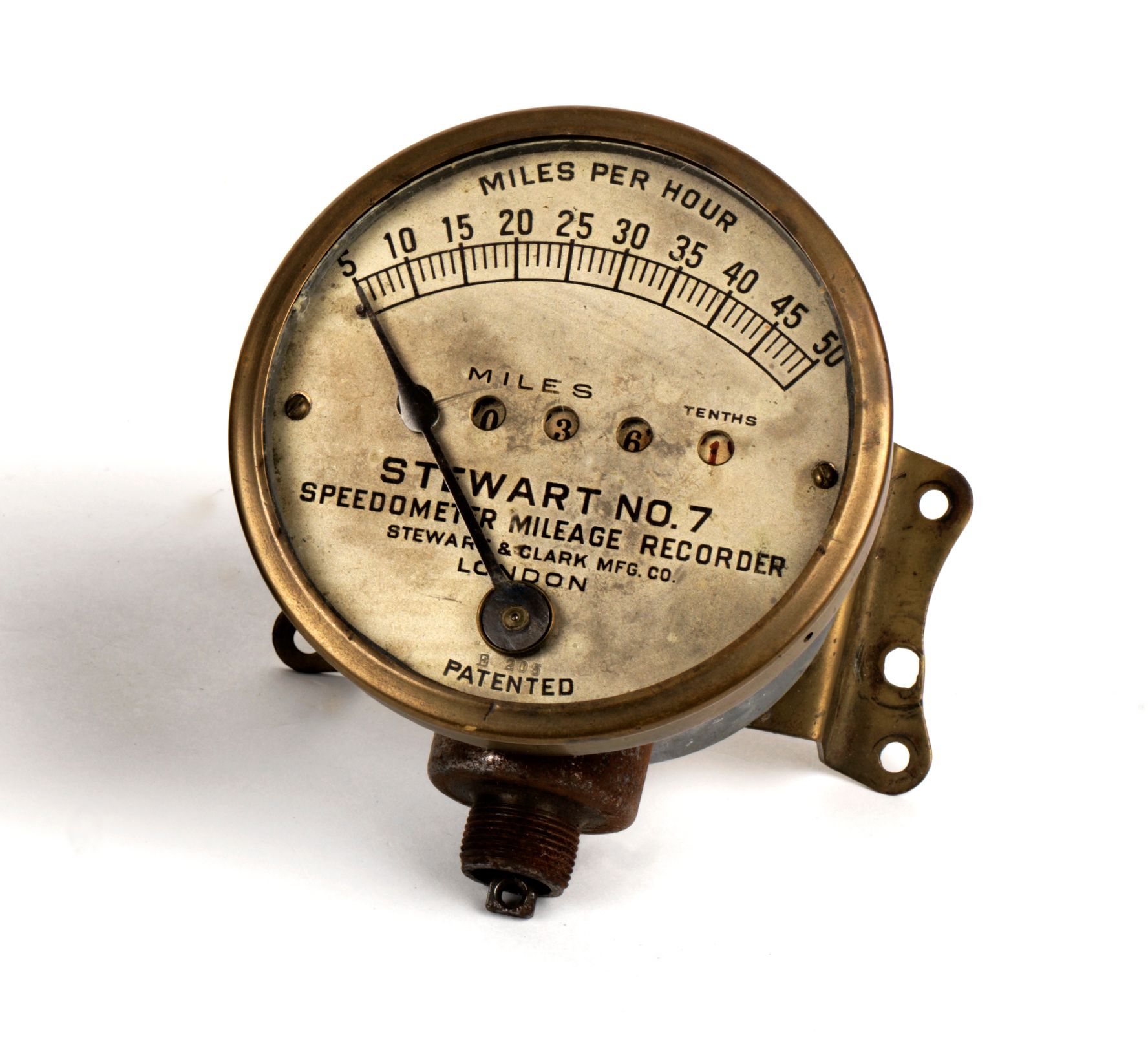 Bonhams Cars : A Stewart No 7 Speedometer Milage Recorder,
