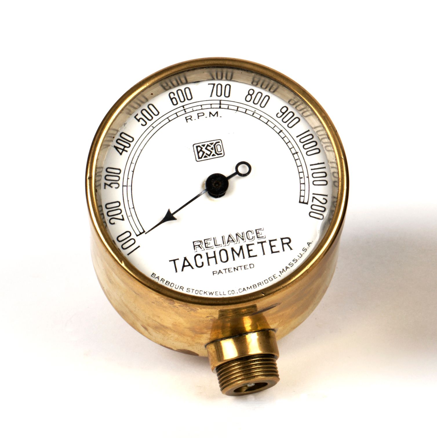 Bonhams Cars : A Reliance Tachometer by Barbour Stockwell Co of ...