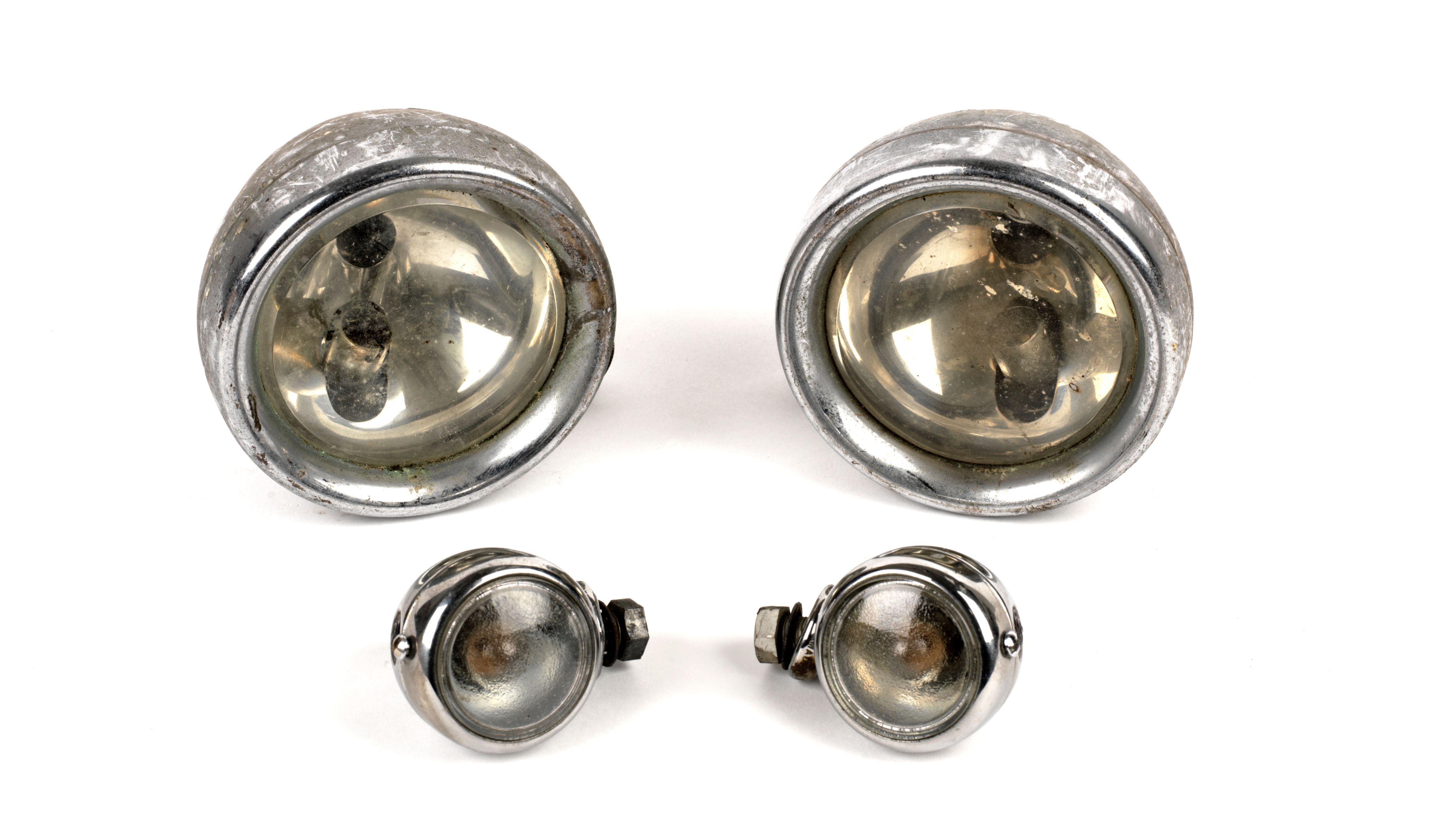 Bonhams Cars : A pair of CAV Model 'E.S.' electric sidelamps, ((4))